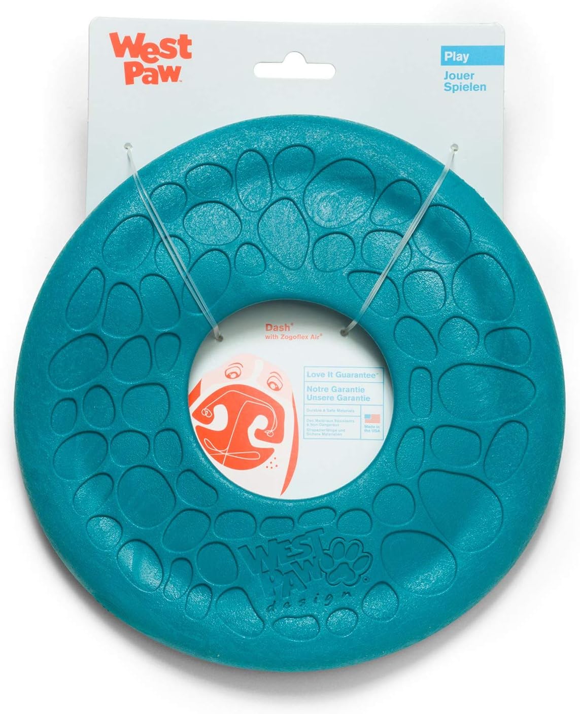 Amazon.com: West Paw Zogoflex Air Dash Dog Frisbee – Floatable Flying ...