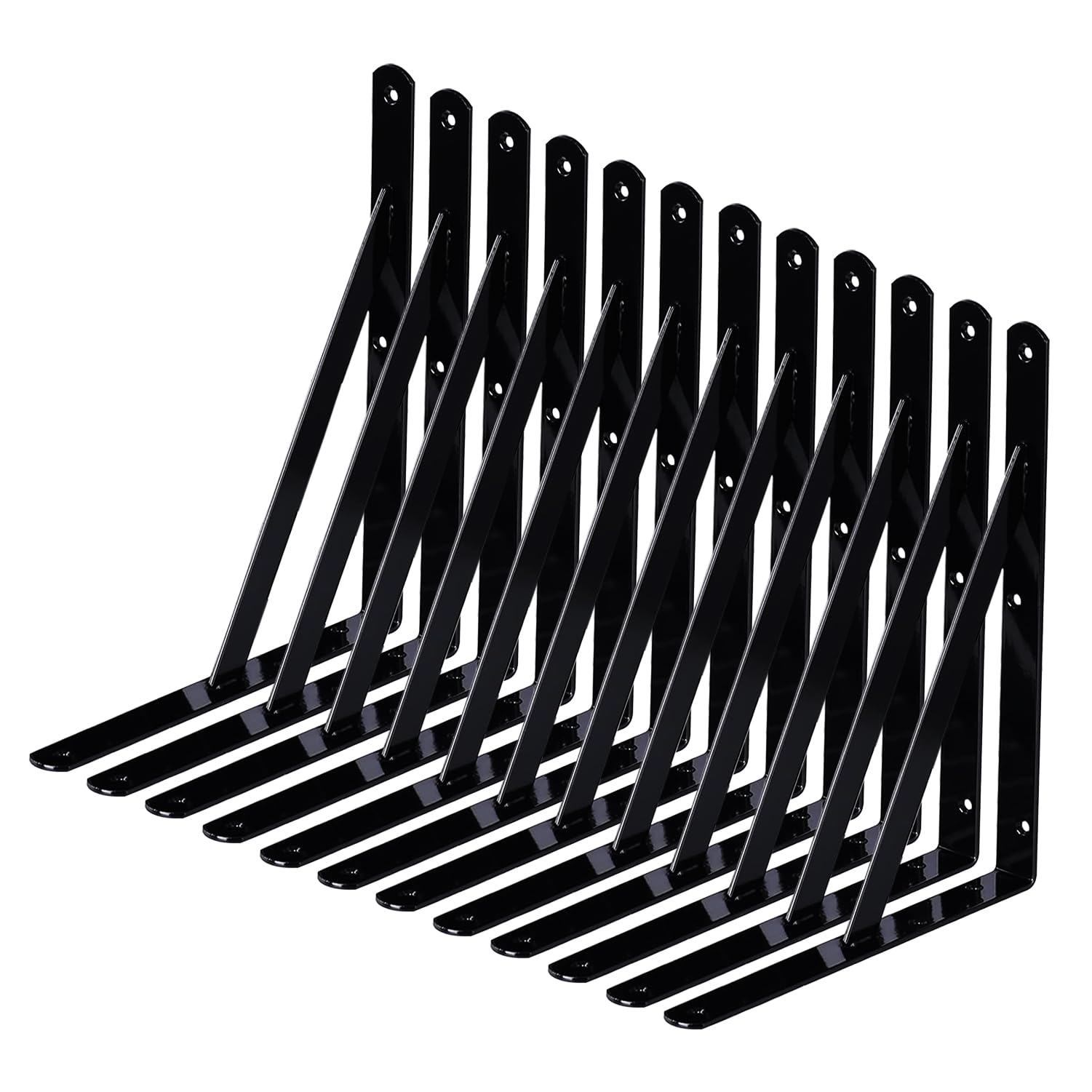 Snapklik.com : Shelf Brackets 12 Pack 14 Inch Heavy Duty Metal L ...