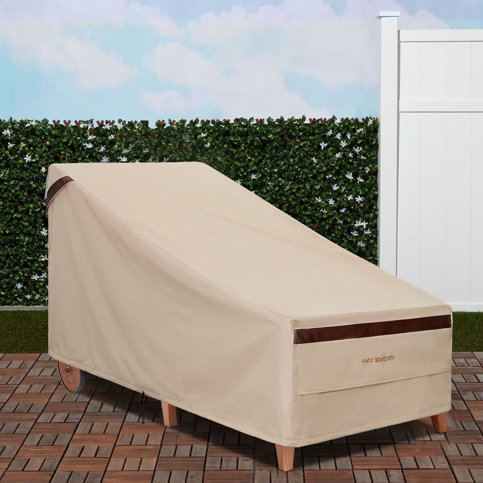 Patio Chaise Lounge Chair Covers 80 Inch Long Outdoor Pool Chair Cover ...