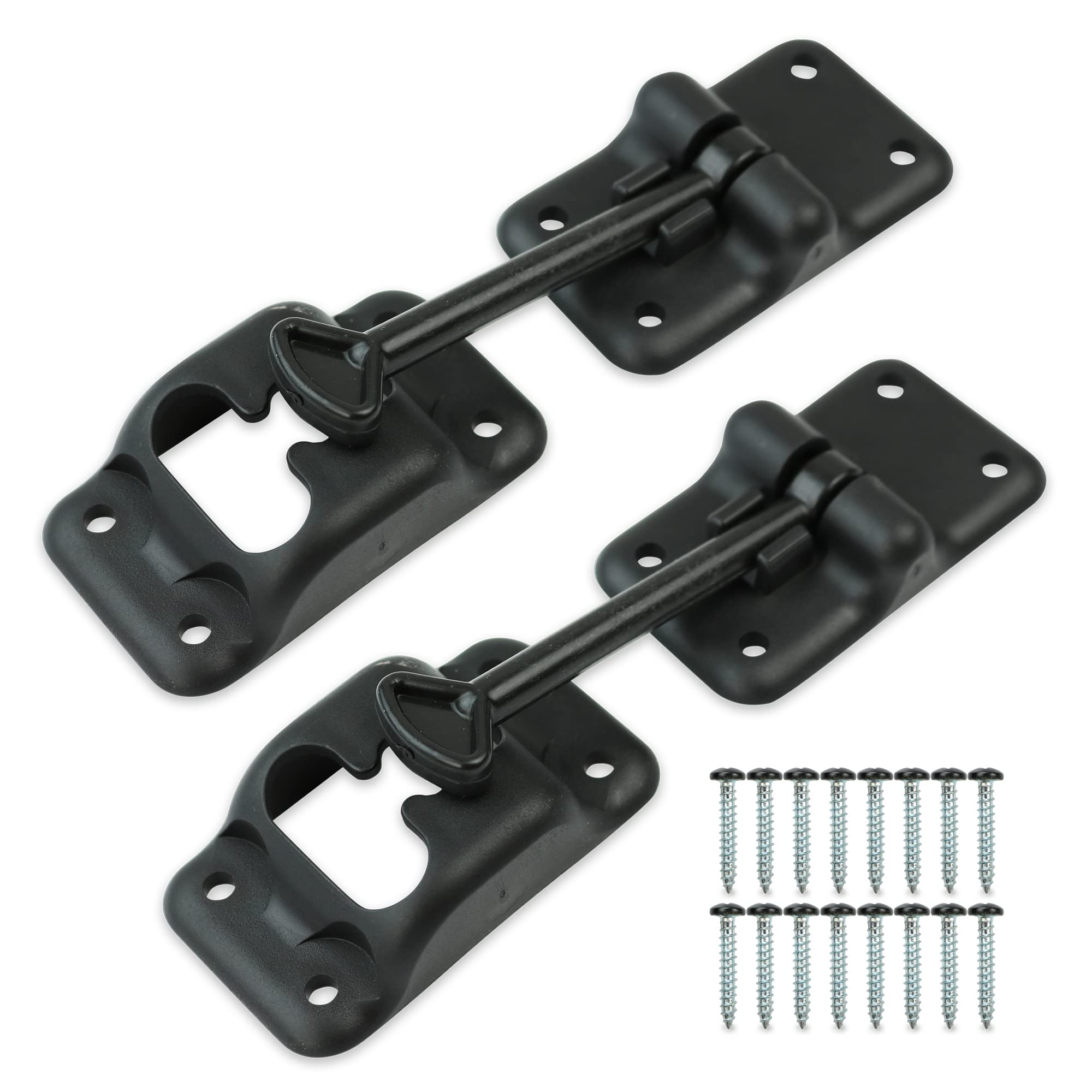 Leisure Coachworks 2-Pack RV T-Style Door Holder Catch 2 Black for ...