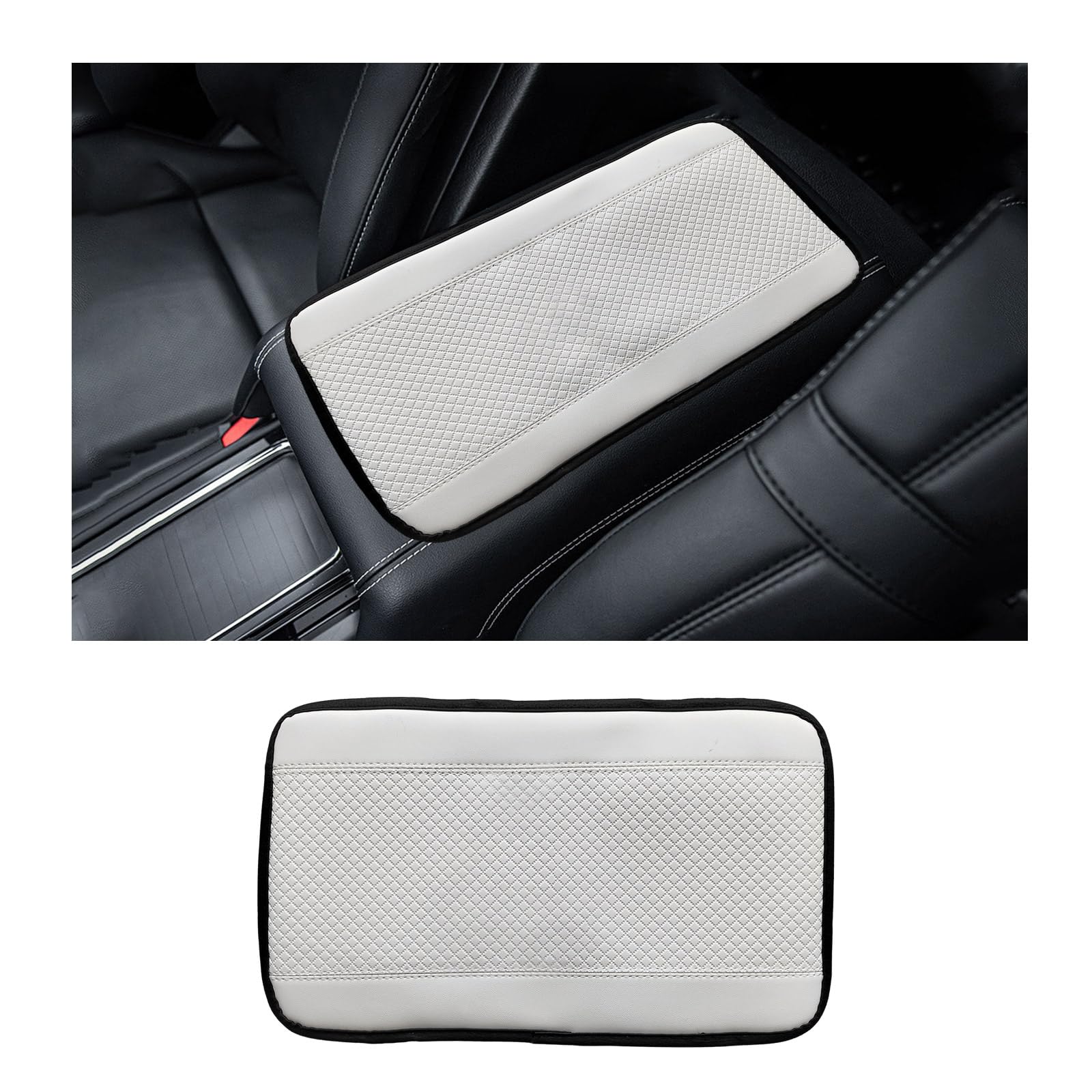 Amazon.com: Dickno Car Center Console Pad, Waterproof Leather Auto ...