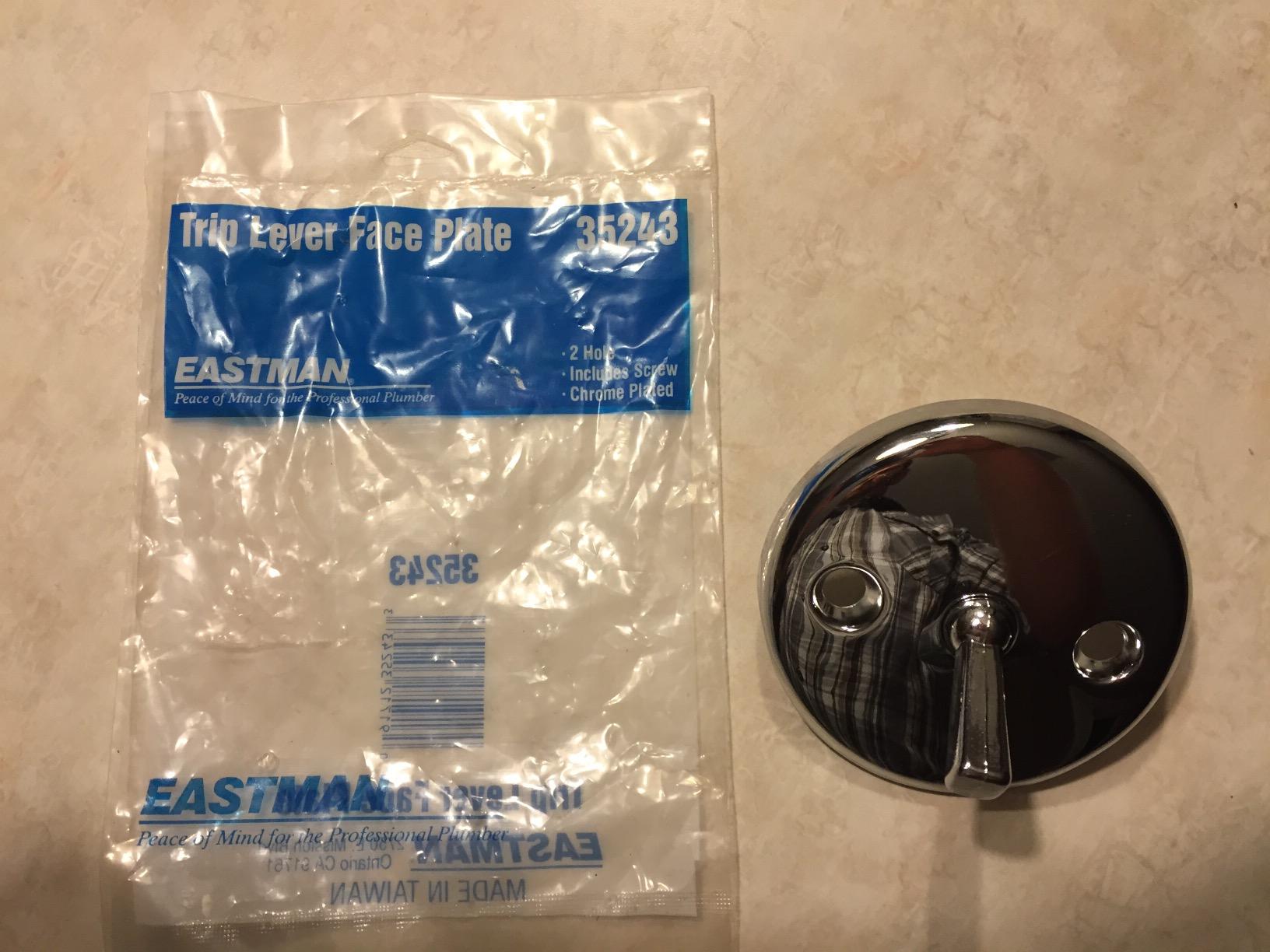 EZ-FLO 35243 Trip-Lever Bathtub Face Plate with Screws, Chrome ...