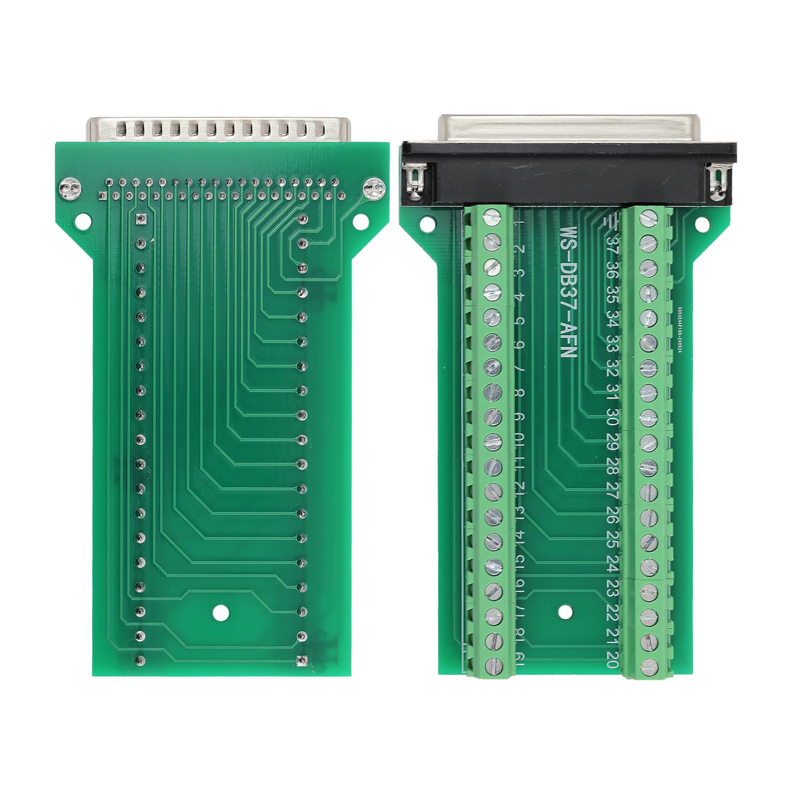 Breakout Board 2-Pack DB37 Male To Female S - Solderless Terminal ...