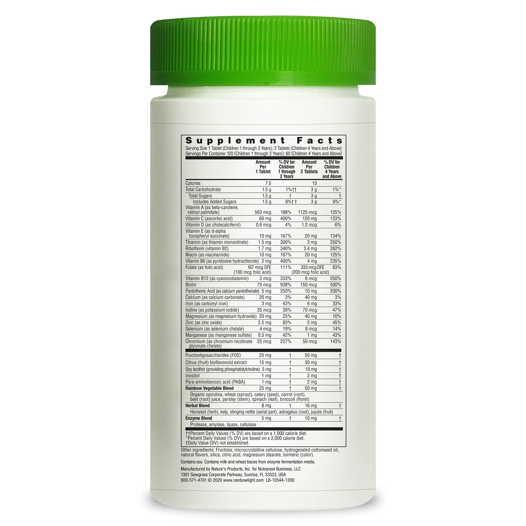 Buy Rainbow Light Nutri Stars Multivitamins for Kids Provides Brain and ...