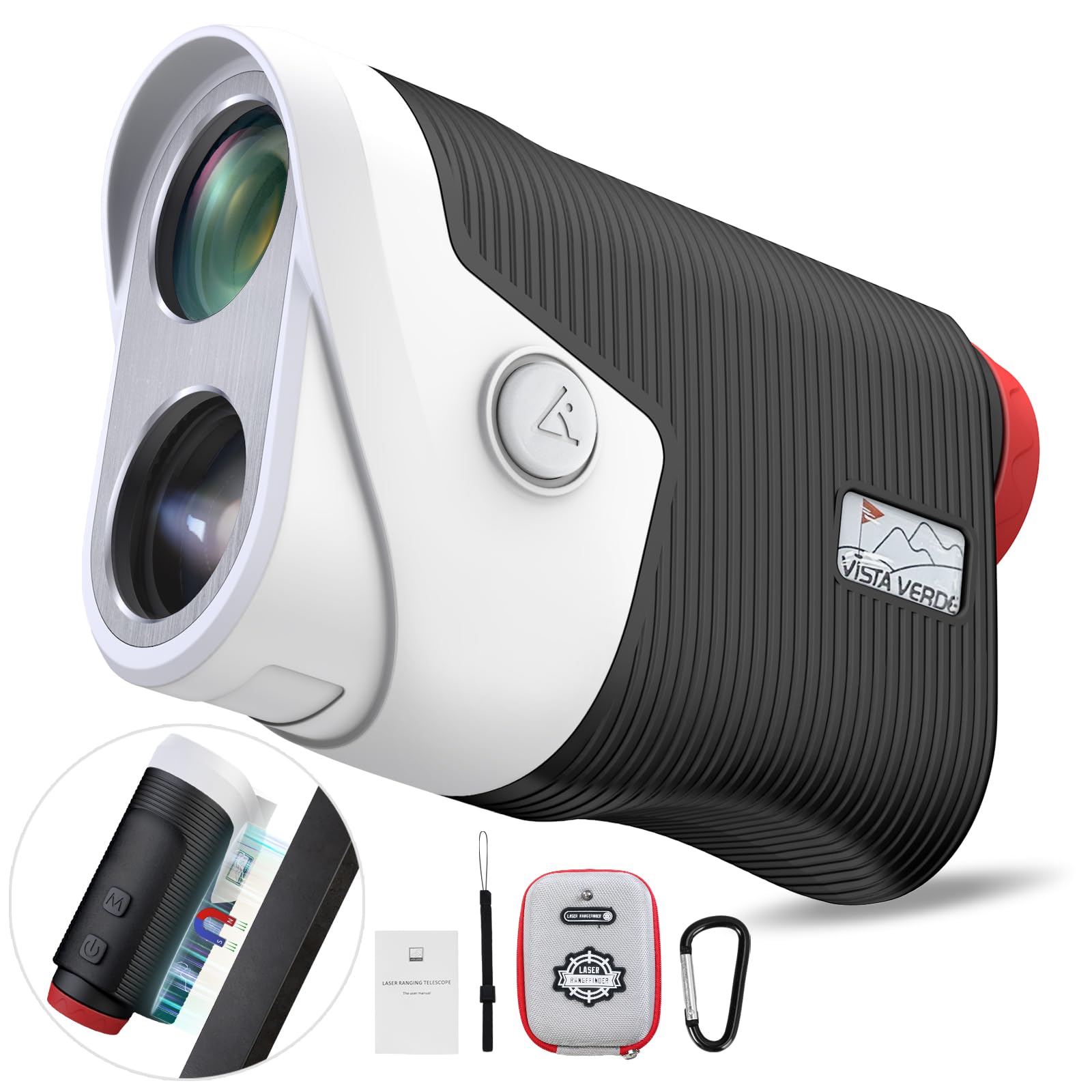 Golf Range Finder with Slope Magnetic 1200 Yard, Flag Lock Vibration ...