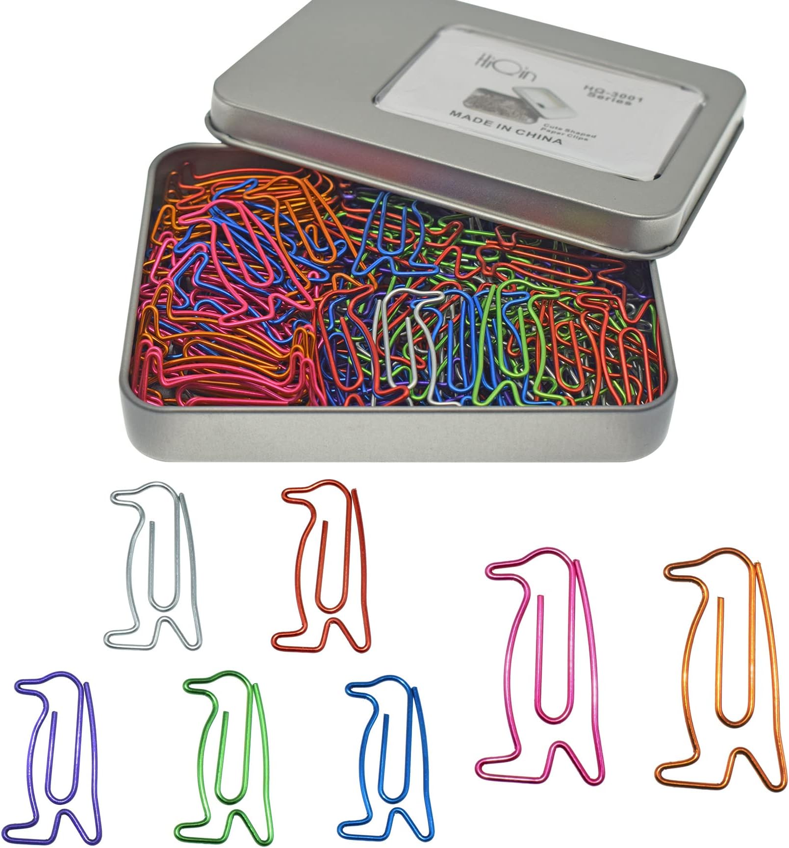 Amazon.com : Cute Small Paper Clips Assorted Colors - 120 Counts Funny ...