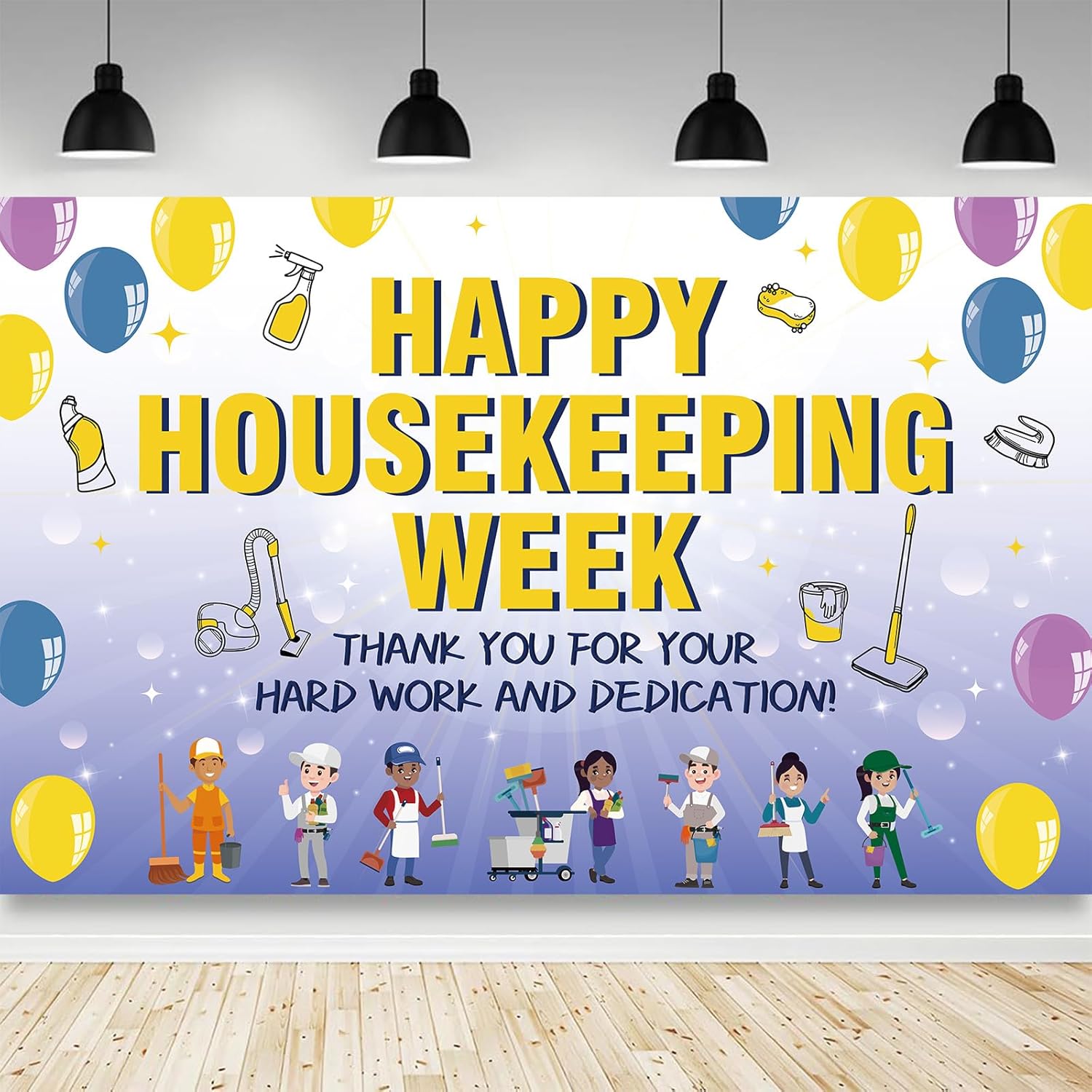 Amazon.com: Housekeeping Week Banner – Celebrate Cleaning Heroes with ...