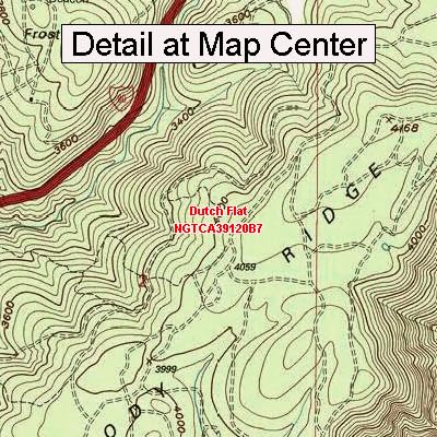 Amazon.com : USGS Topographic Quadrangle Map - Dutch Flat, California ...