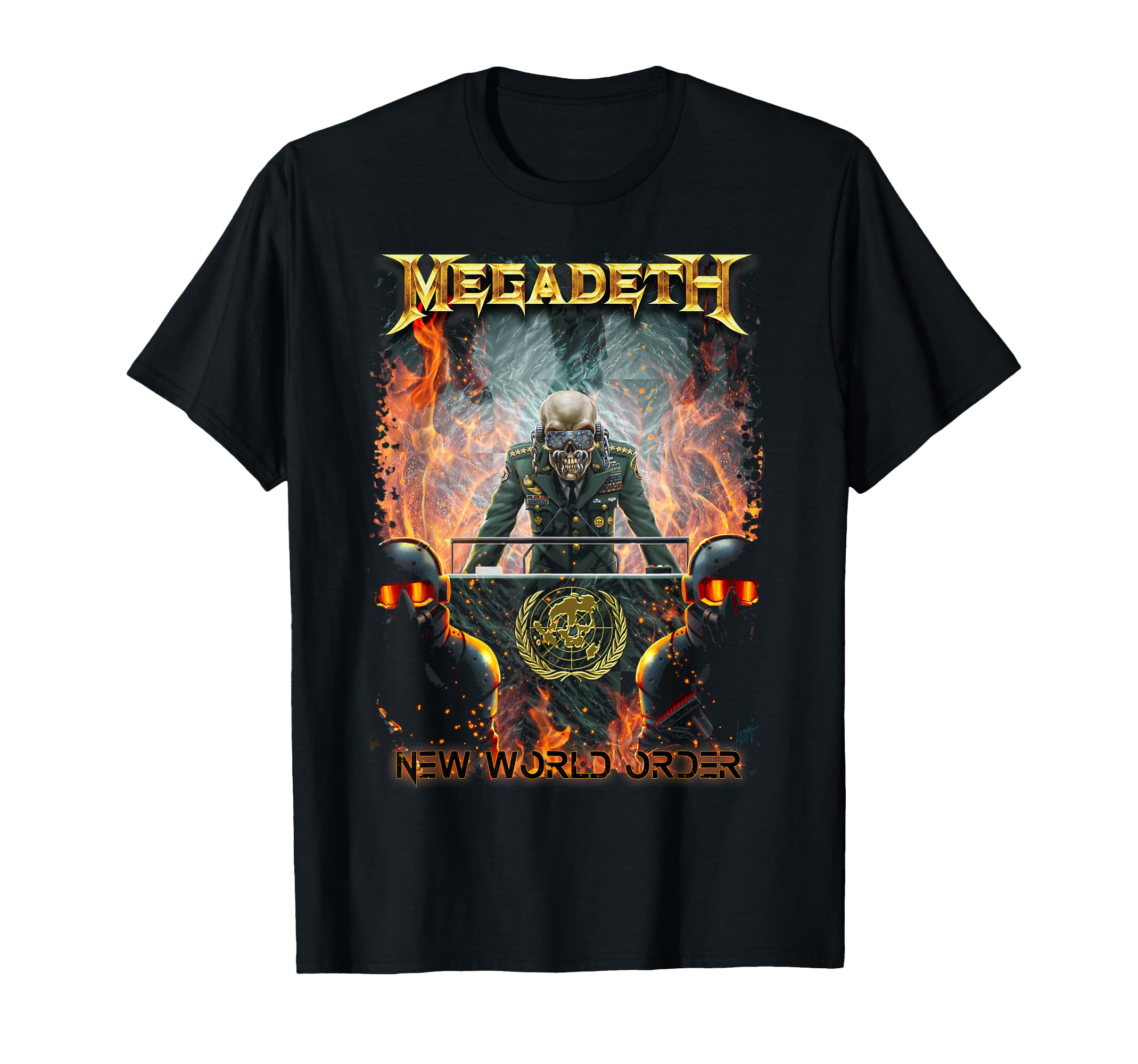 Amazon.com: Megadeth - New World Order T-Shirt : Clothing, Shoes & Jewelry