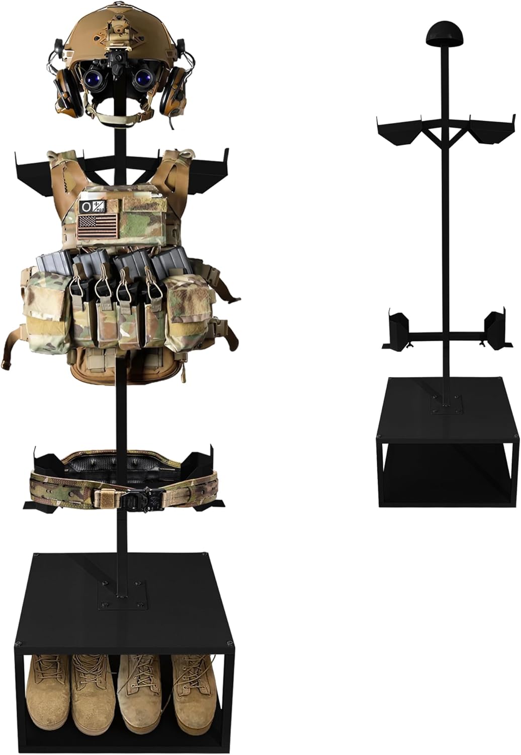 Amazon.com : Montex Tactical Gear Stand Helmet Vest Belt Display Rack ...