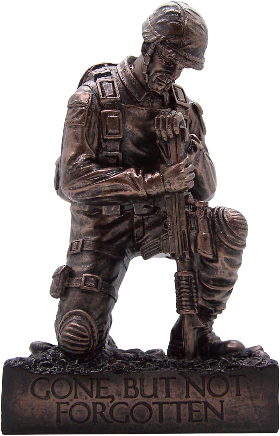 Amazon.com: Memorial Kneeling Soldier with Rifle Statue, Ideal for ...