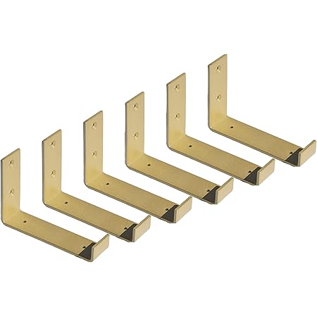 Amazon.com: Shelf Brackets 6 Pack Heavy Duty Shelves Brackets 5.5"L x 4 ...
