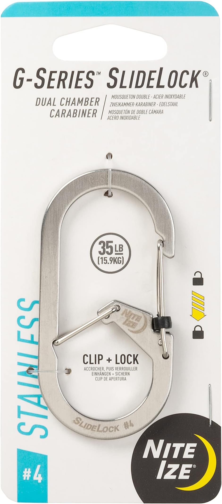 Amazon.com: Nite Ize S-Biner SlideLock Dual Locking Carabiner #3 ...