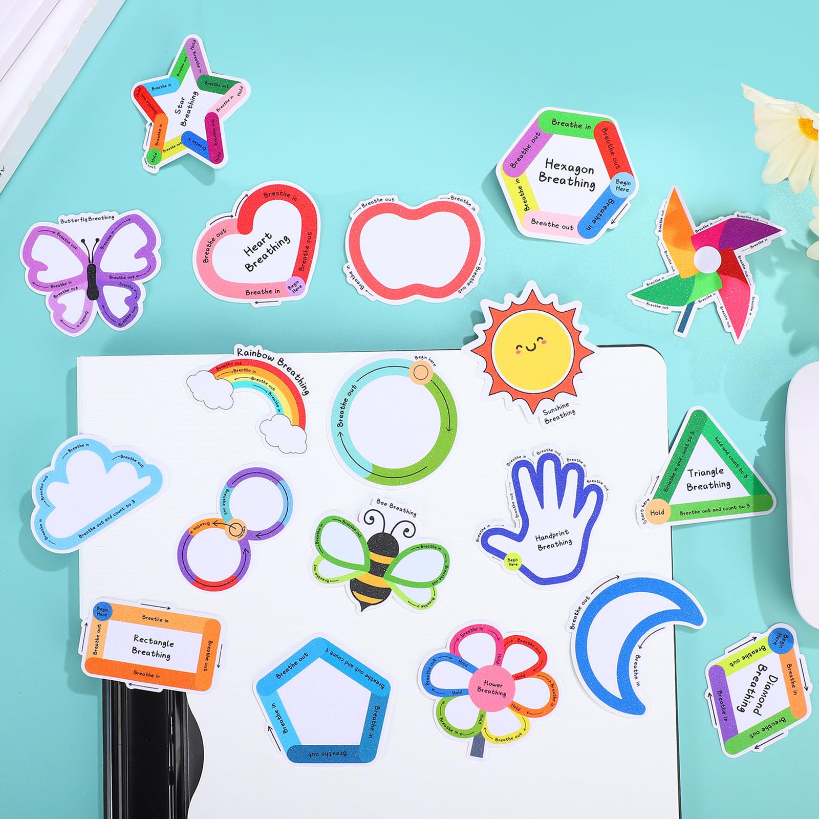 Snapklik.com : Crtiin 100 Pcs Sensory Strips Anxiety Calm Mindfulness ...