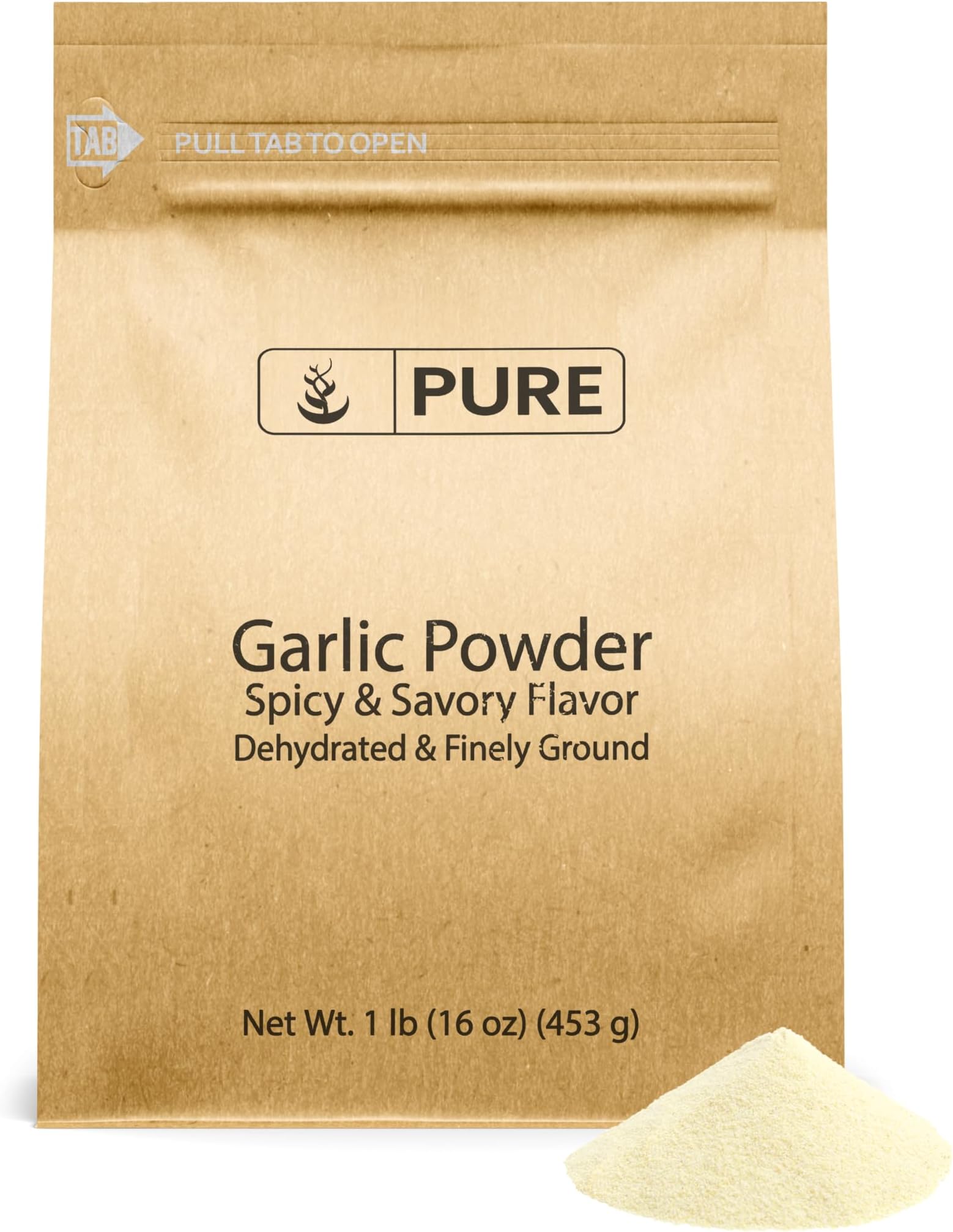 Amazon.com : Pure Original Ingredients Garlic Powder, Pure, Fine Ground ...