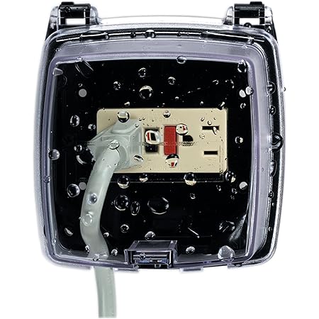 Intermatic WP3103C Outdoor 1 Gang Round Box, Clear, Color - Electrical ...