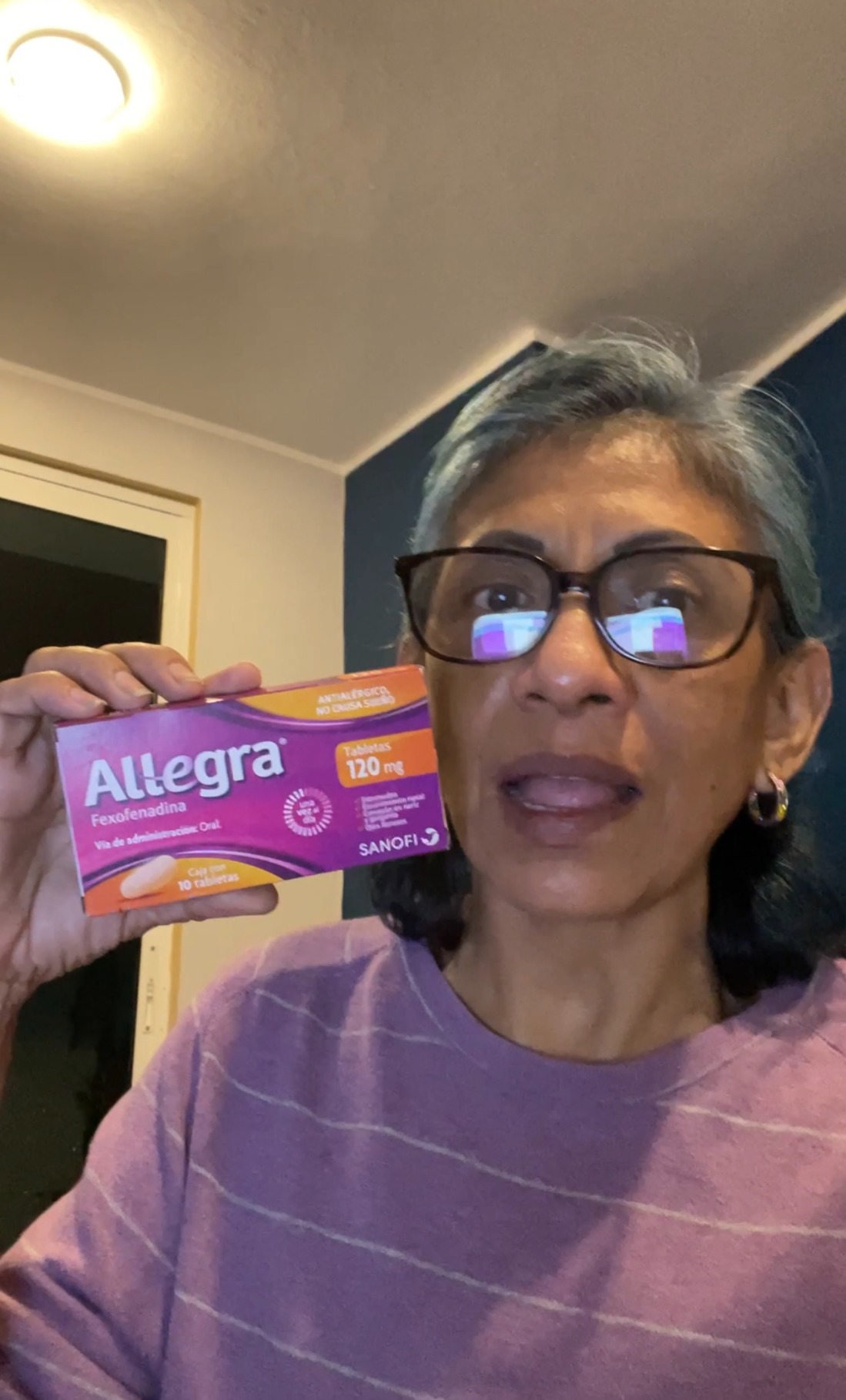 Allegra ® 120 mg tratamiento para la alergia antihistamínico, 10 ...