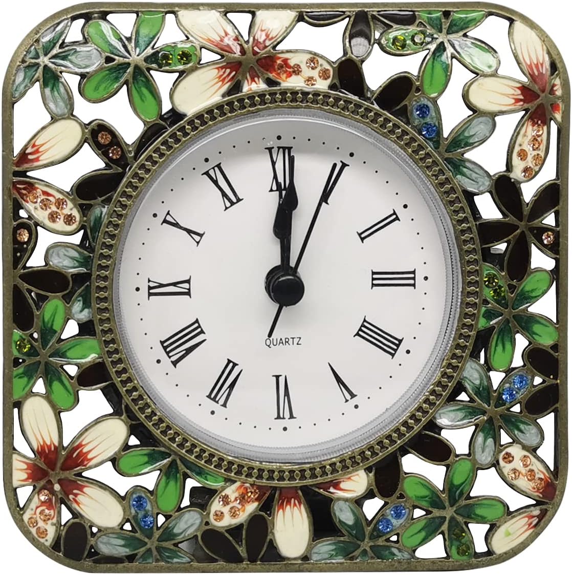 Amazon.com: Godinger Emerald Clock - Crystal : Home & Kitchen