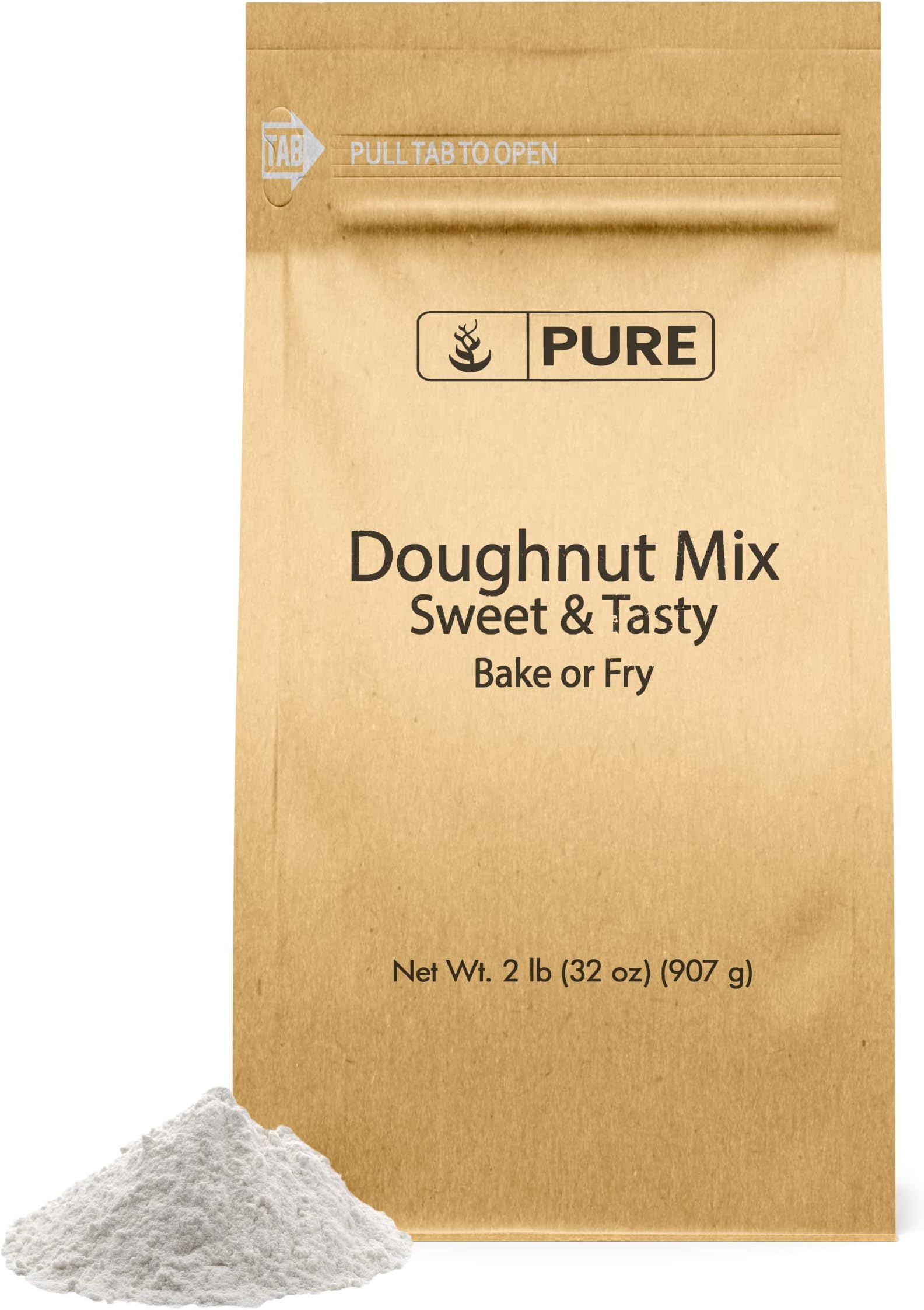 Amazon.com : Pure Original Ingredients Donut Mix (2 lb) Bake Or Fry ...