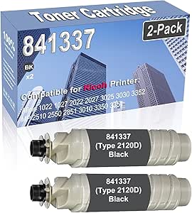 Amazon.com: Credibility Store 2-Pack (Black) Compatible High Capacity 841337 (Type 2120D) Toner ...
