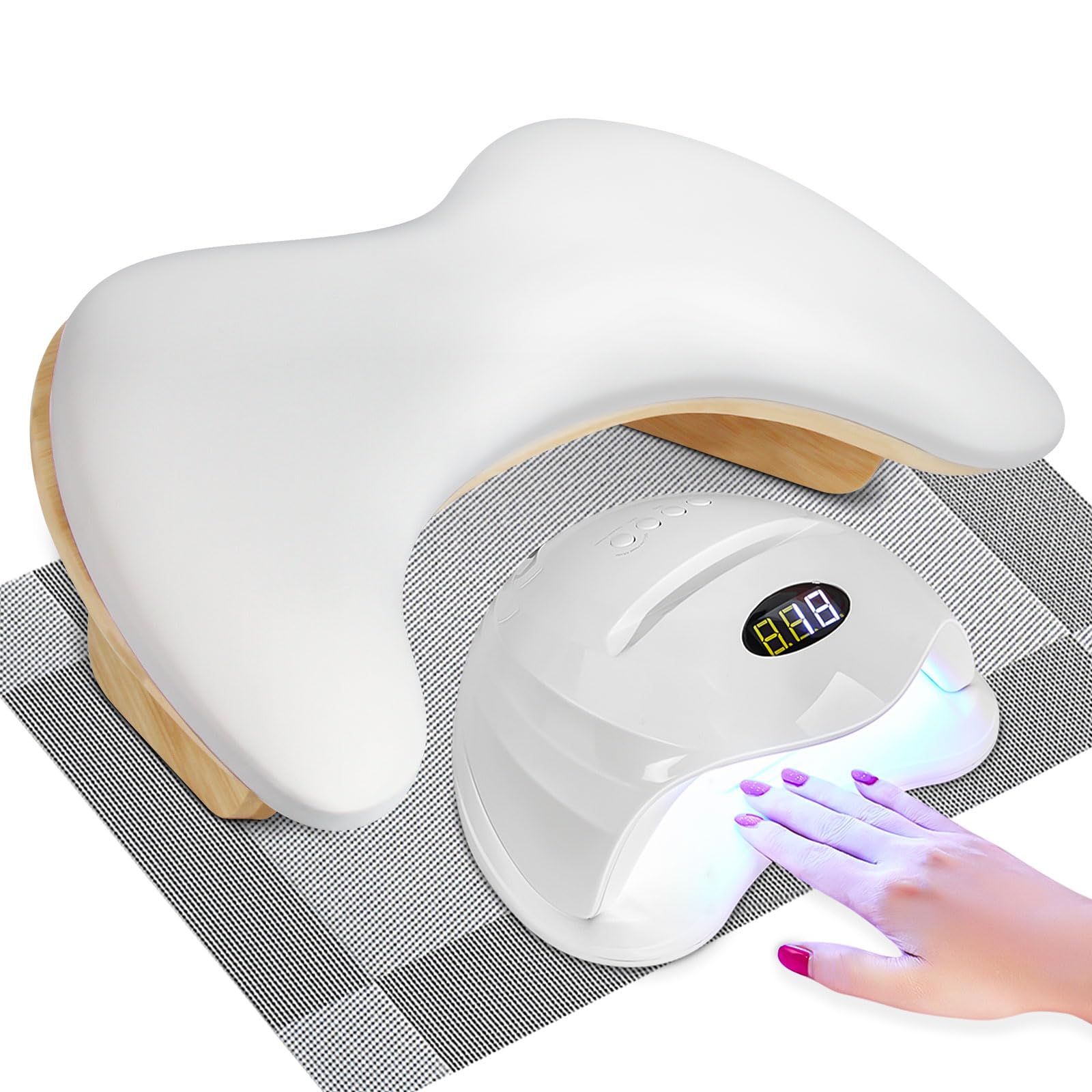 Amazon.com: Arm Rest for Nails Tech, Nail Arm Rest Cushion with Nail ...