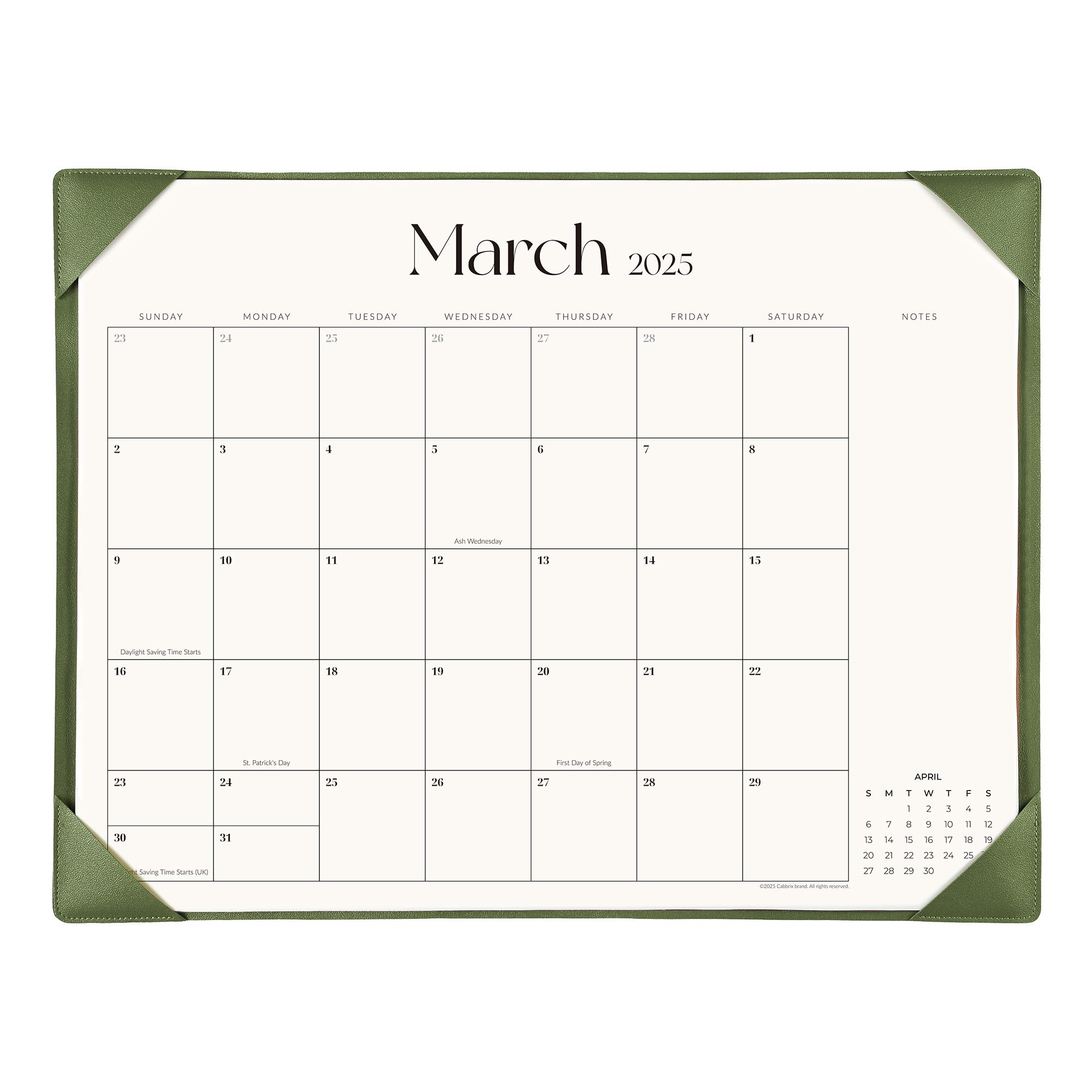 Amazon.com : Simplified Desk Calendar 2025-2026 with Desktop Mat ...