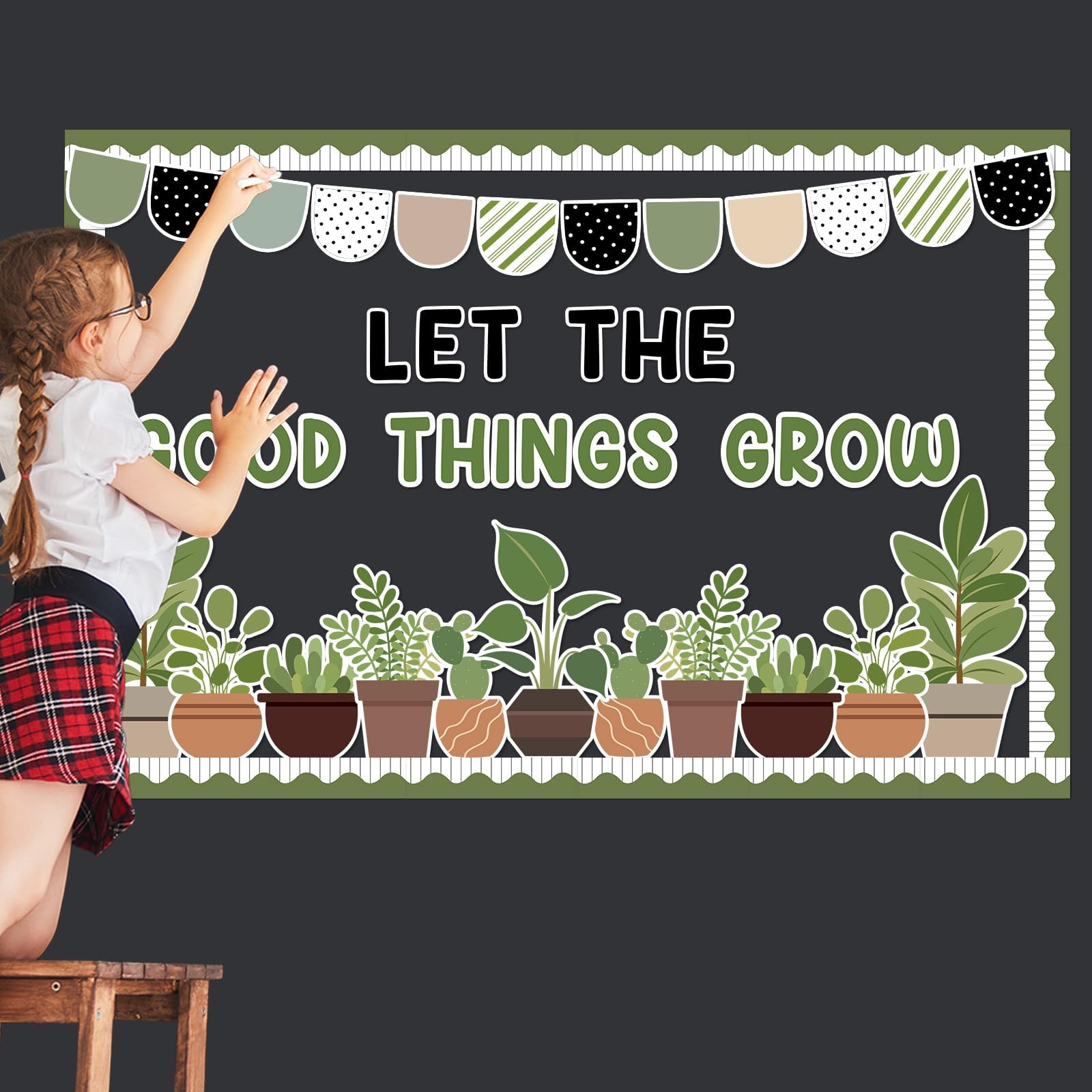 Snapklik.com : ZOiiWA Summer Potted Plant Bulletin Board Set Summer ...