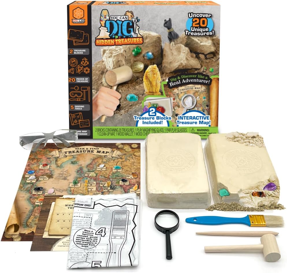 Amazon.com: ArtSkills Epic Lab Hidden Treasures Dig Kit - Dig Up 20 ...