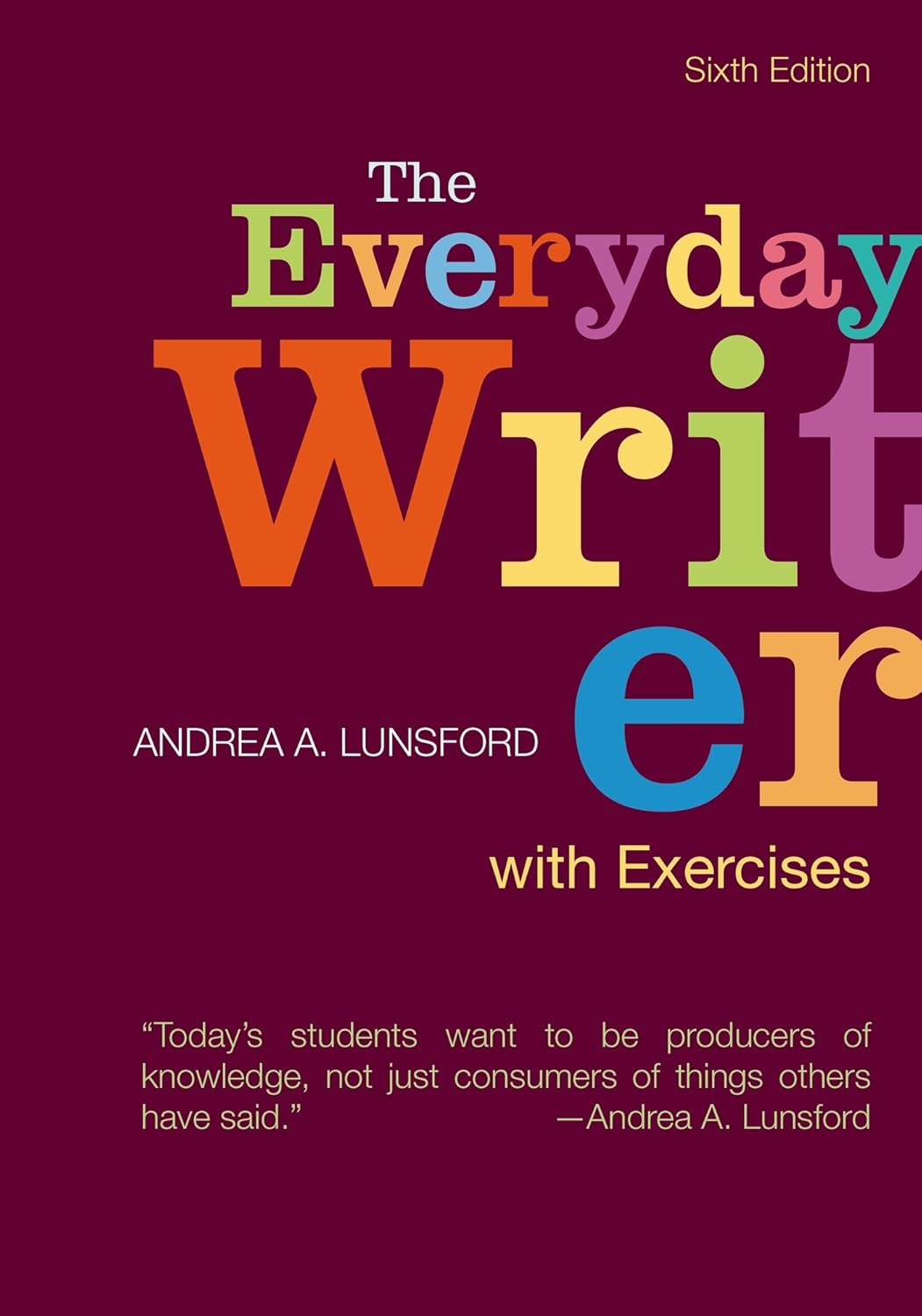 Amazon.com: The Everyday Writer With Exercises: 9781319027049: Lunsford ...