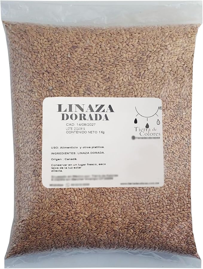 Linaza Dorada 1 Kg De Primera semilla canadiense de Lino Flax Seed ...