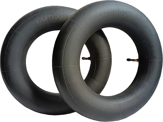 2Pcs Wheelbarrow Inner Tubes 4.80/4.00-8 with TR-87 Bent Valve for Hand ...