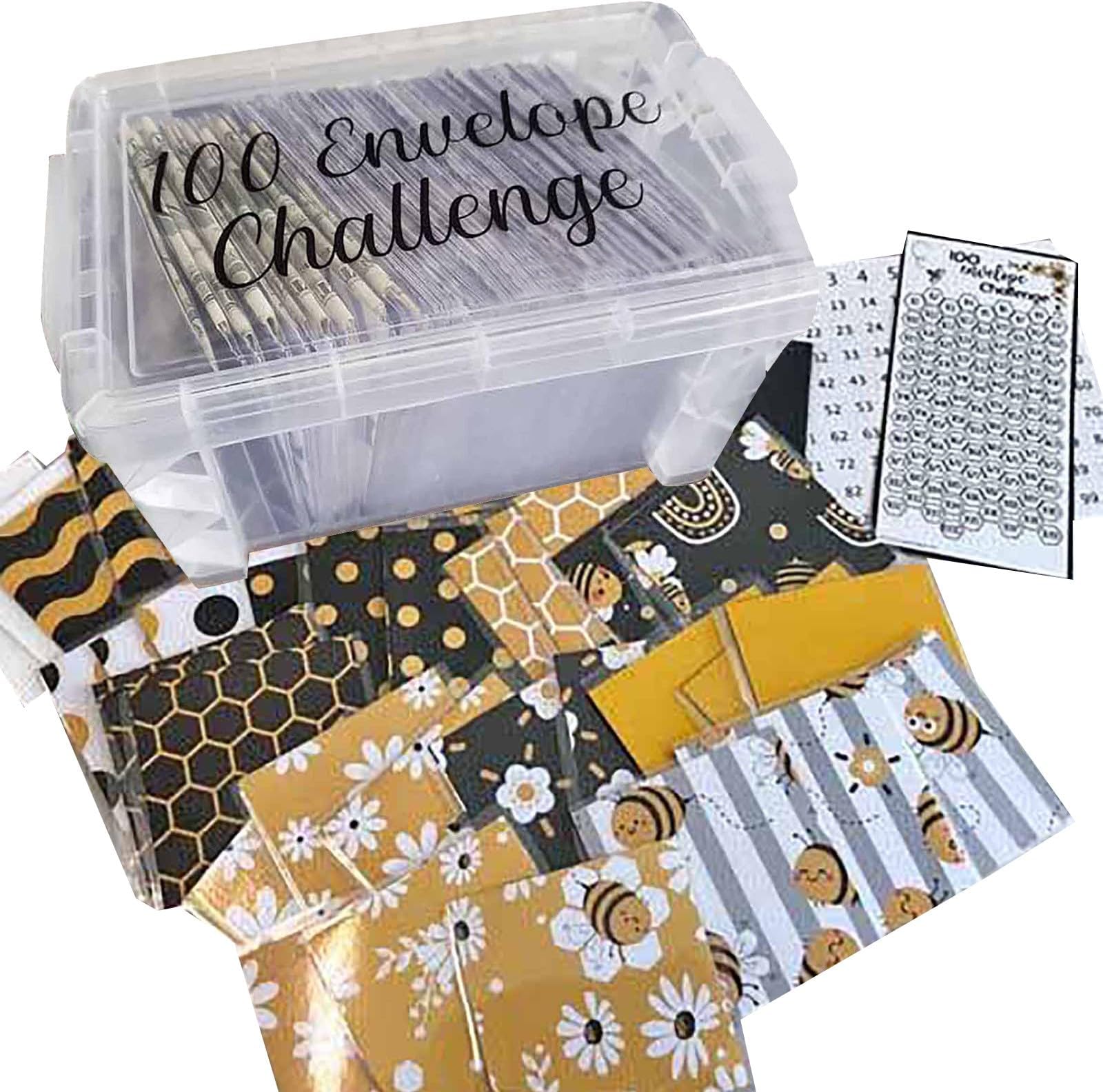 Amazon.com : 100 Envelope Challenge Box Set| Easy and Fun Way to Save ...