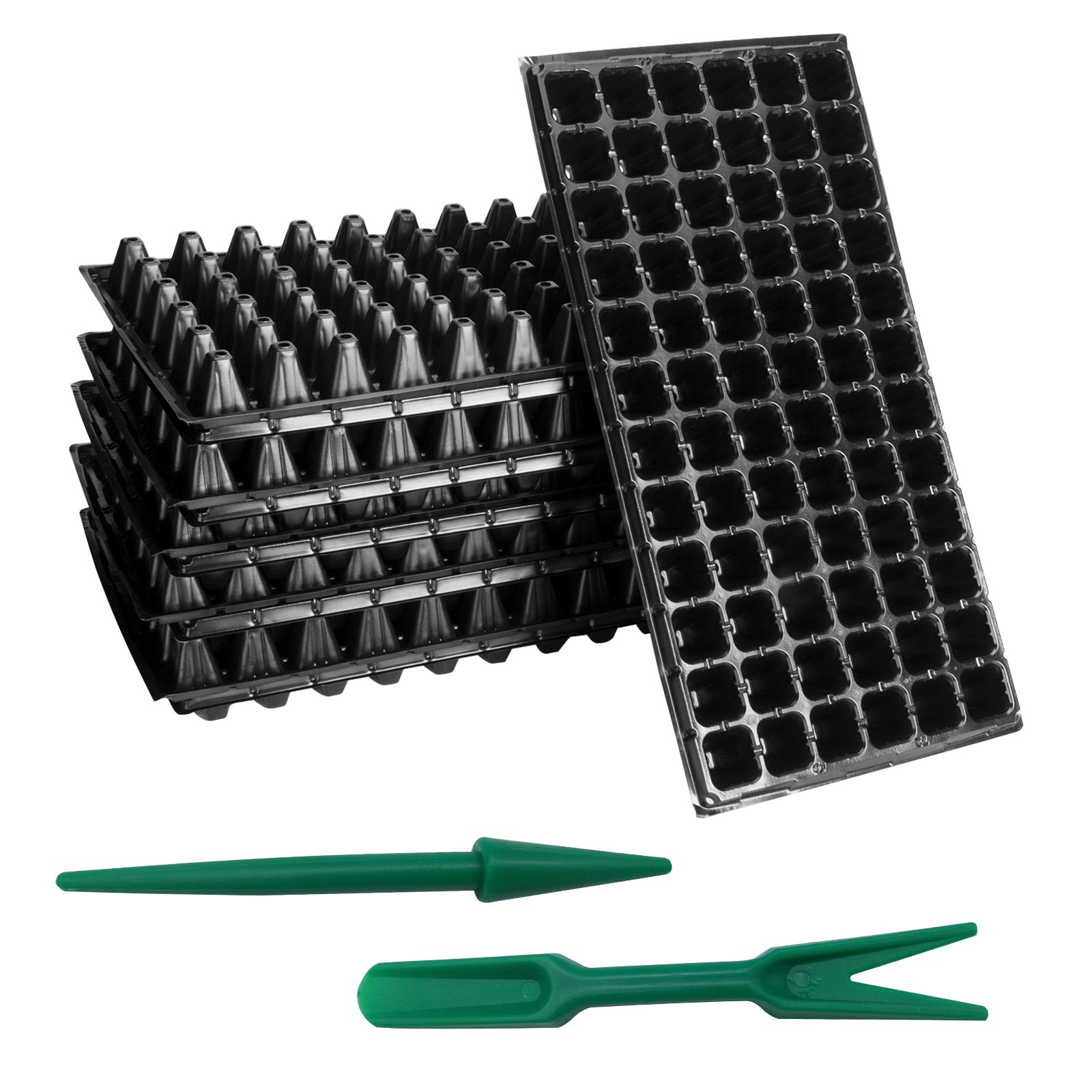 Buy 12 Pack Seed Starter Kit- 72 Cells Seedling Trays with Seedling ...