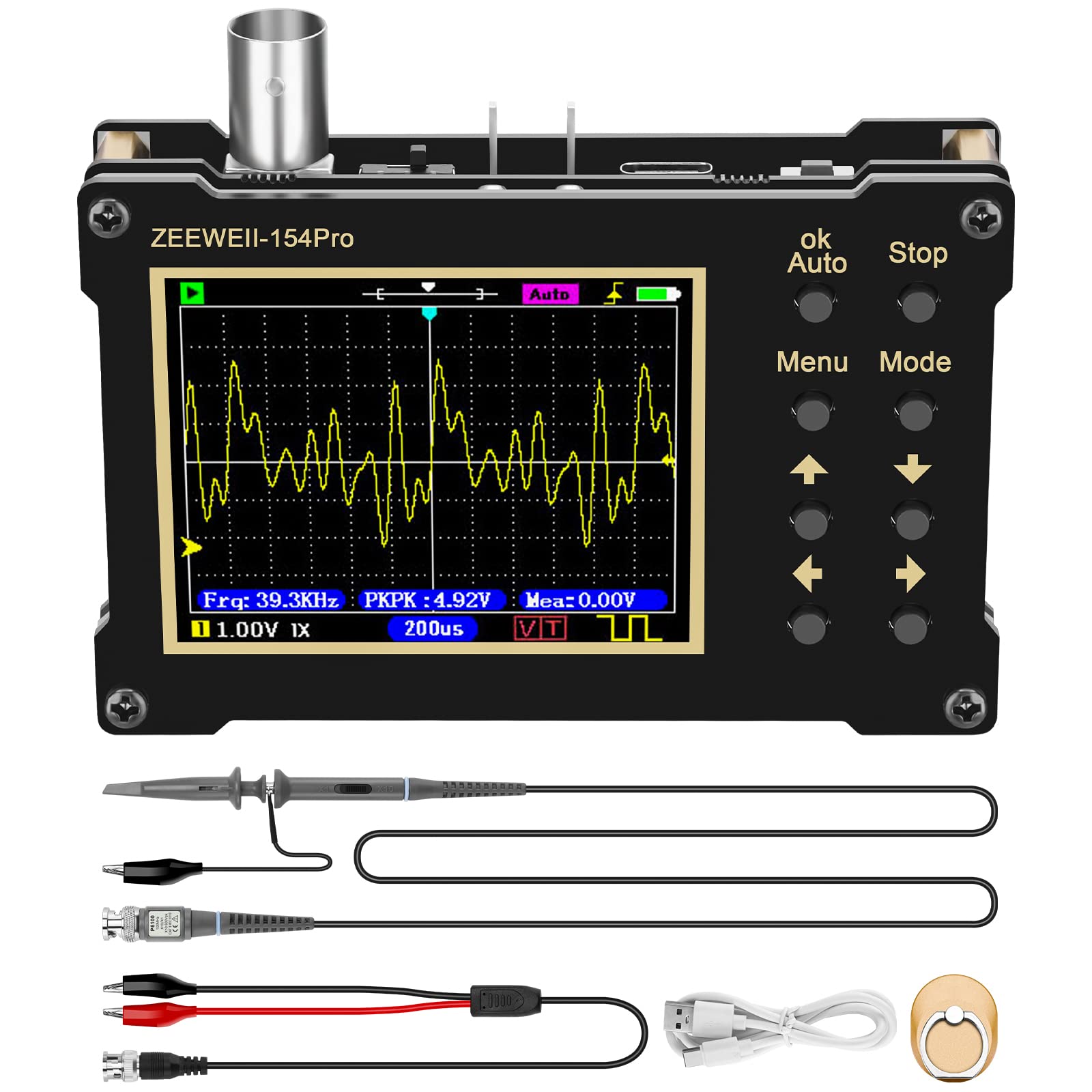 LCD Handheld Digital Oscilloscope Kit - 2.4"TFT Mini Automotive ...