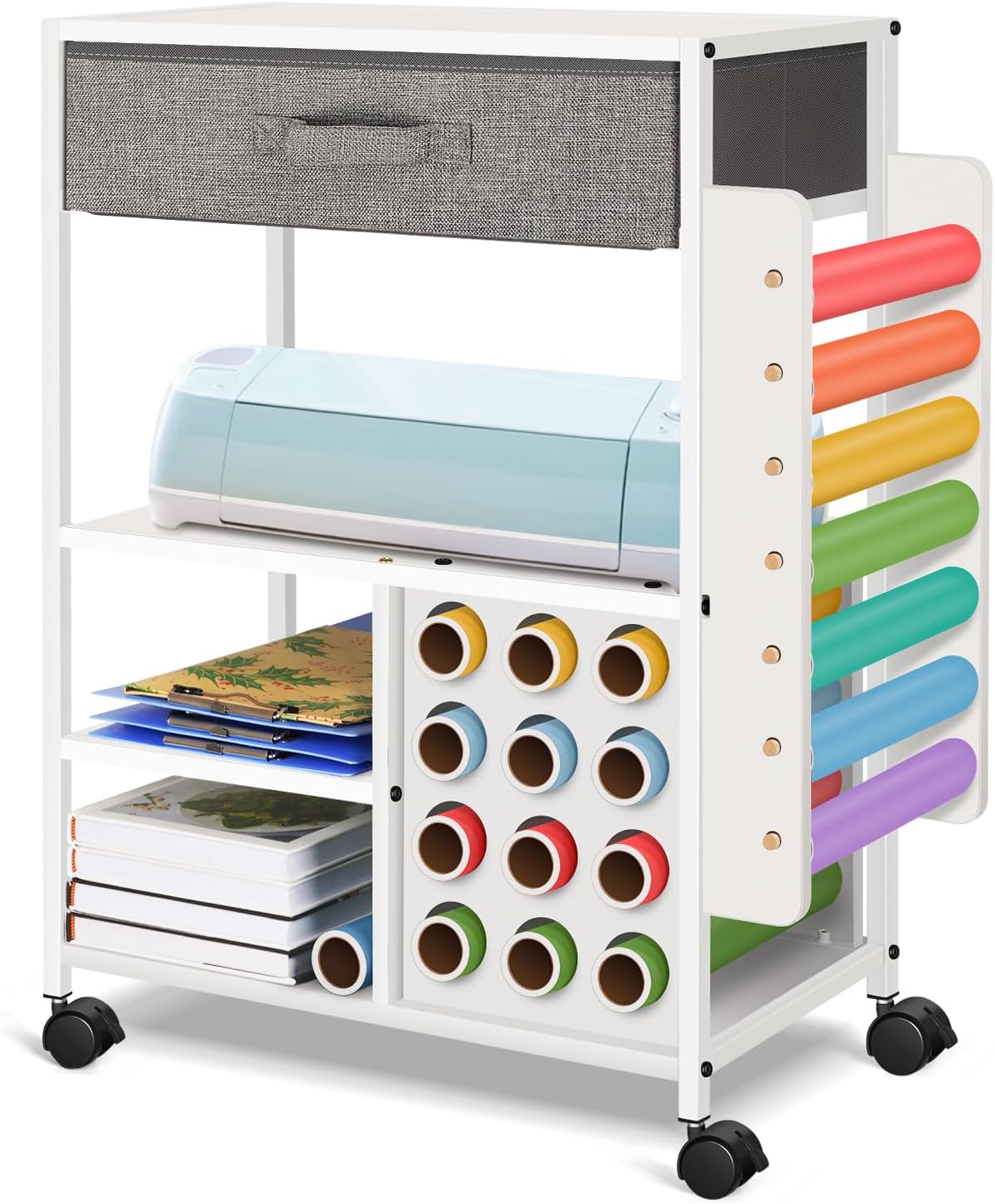Whiidoom Organization and Storage Cart Compatible with Cricut Machine ...