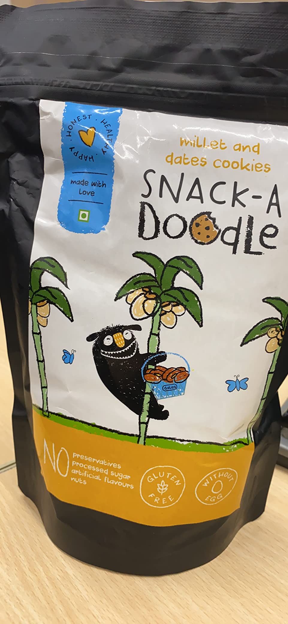 SNACK-A-DOODLE Millet And Date Cookies | Jaggery Sweetened | Glutenfree ...