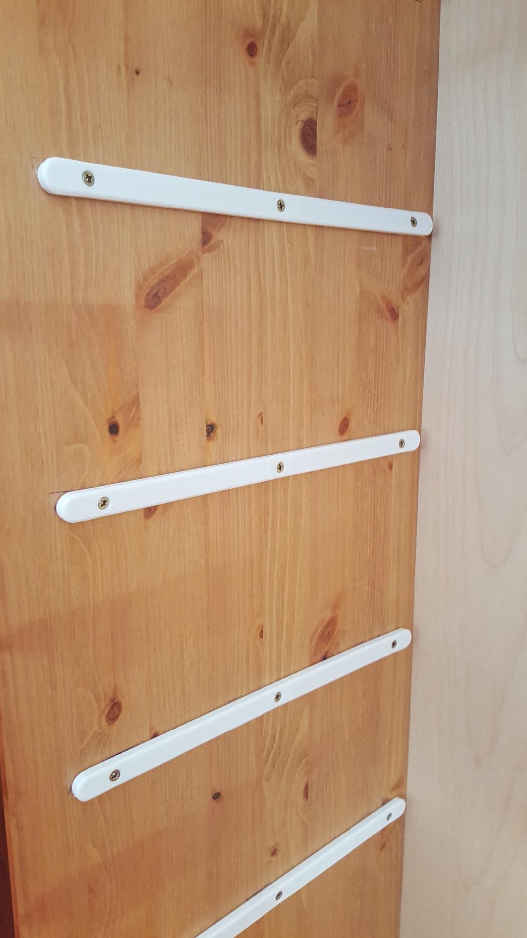 Home Fittings 10 Pairs of White Plastic drawer runners with screws for ...
