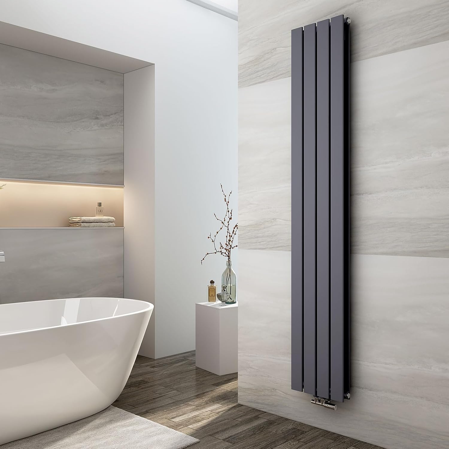 EMKE Design Heizkörper Schmal Hoch, 1800x304 mm Vertikal ...