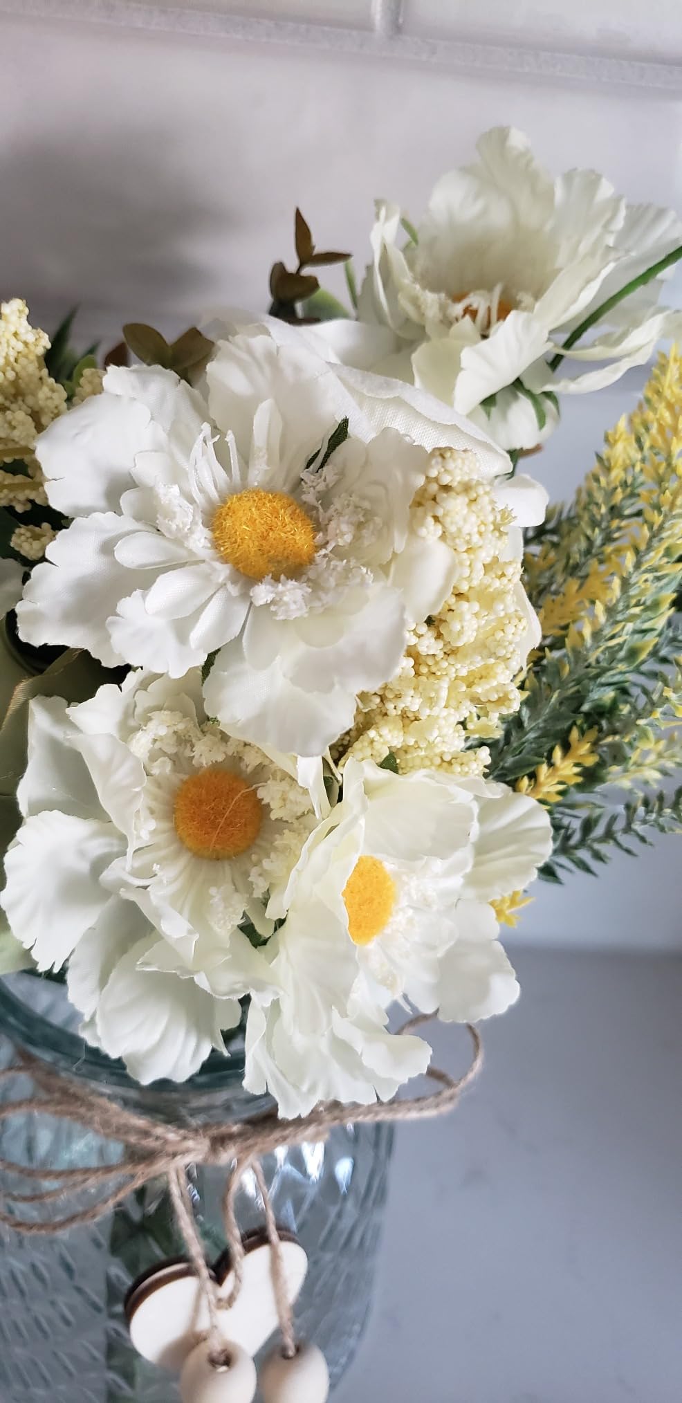 $3/mo - Finance Artificial Faux Flowers in Vase Flower Centerpieces ...