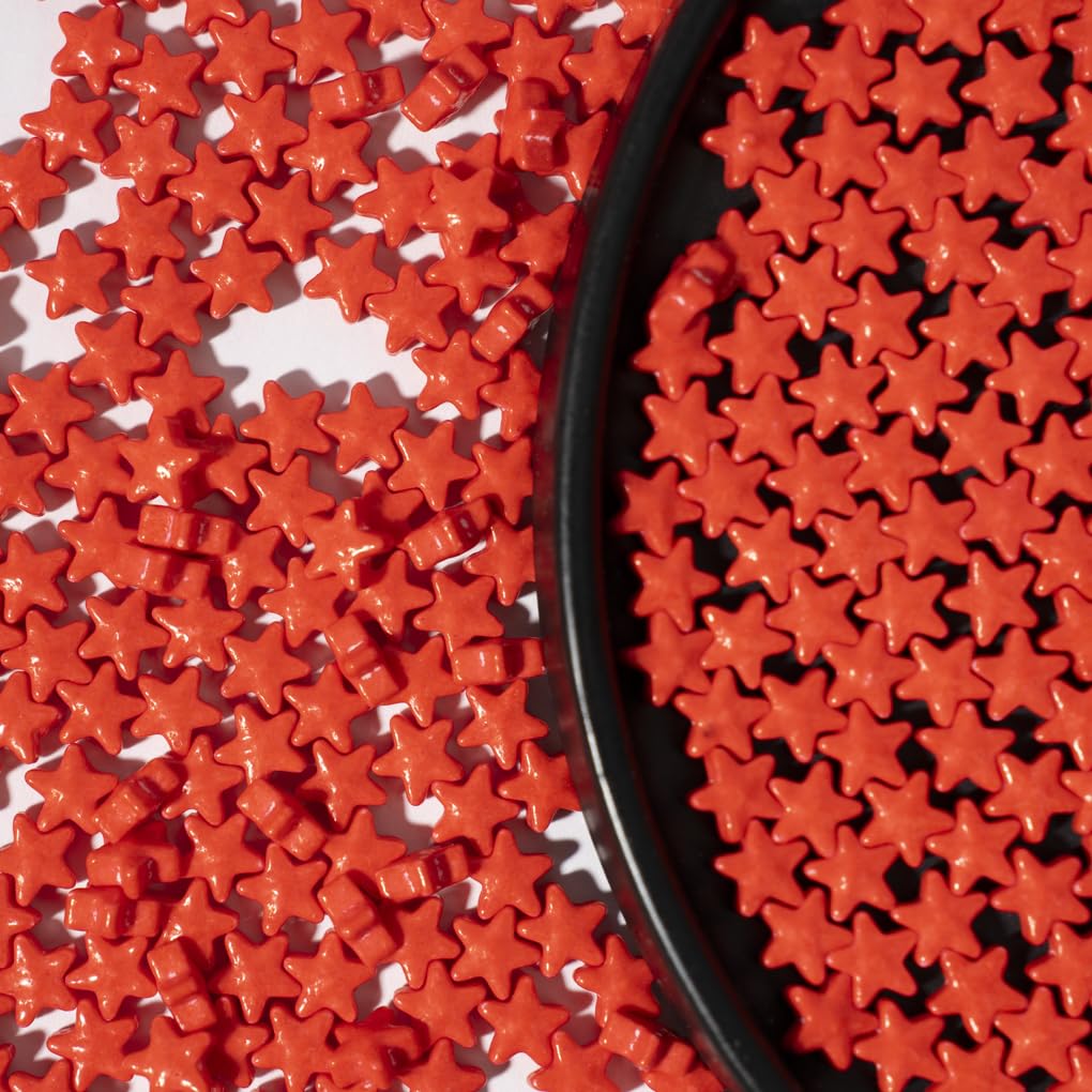 Snapklik.com : NIPEOR Christmas Edible Red Star Sprinkles For Cupcake ...