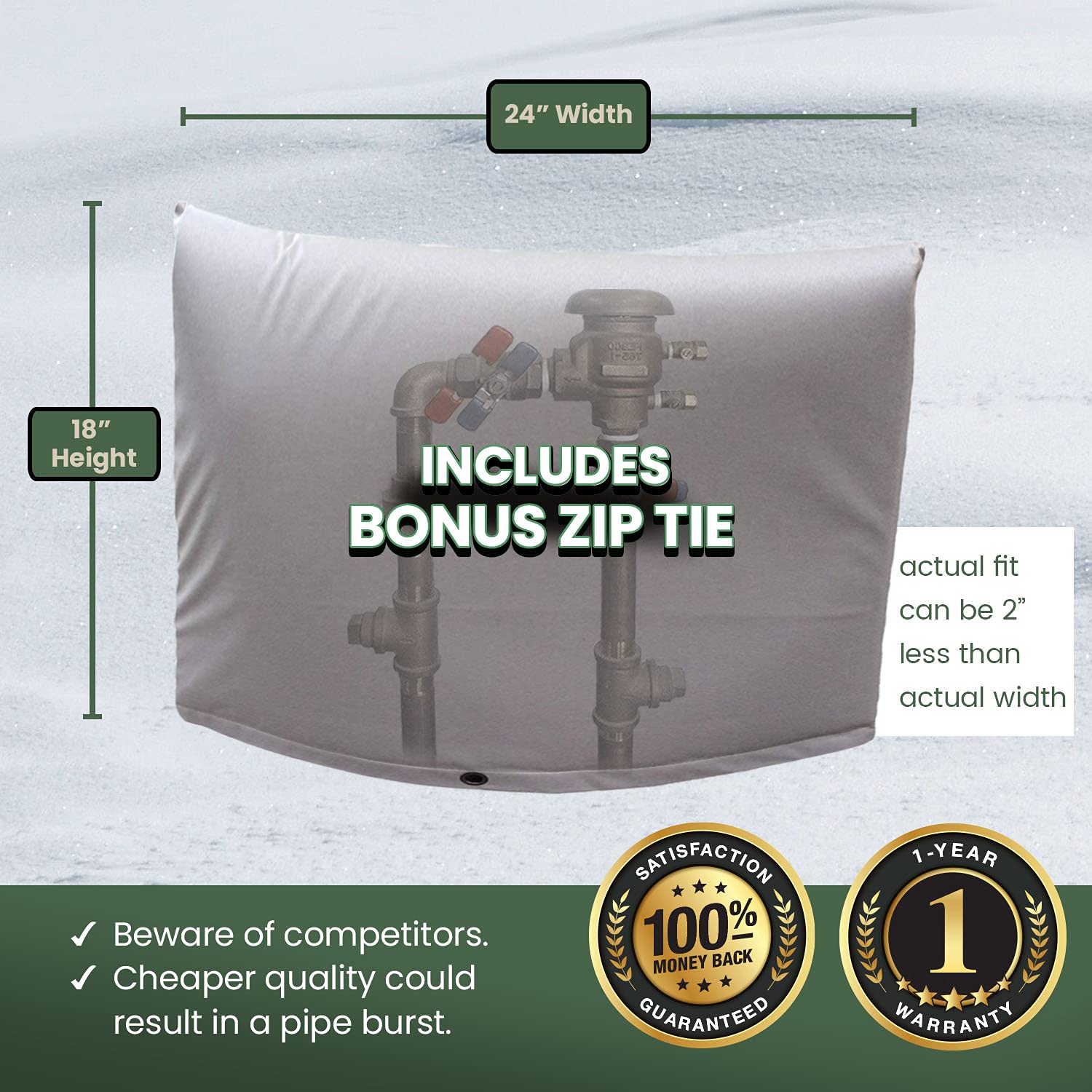 Snapklik.com : PipeWarmers The Original Pipe Insulation Cover