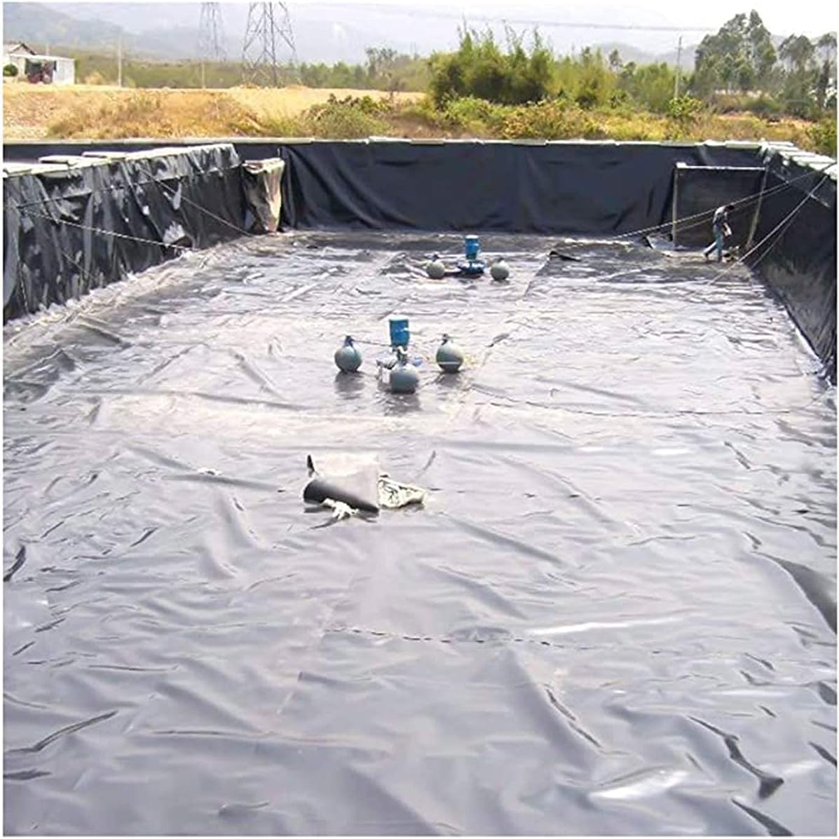 HDPE Pond Liners Preformed Heavy Duty Fish Pond Liner Gardens Pools ...