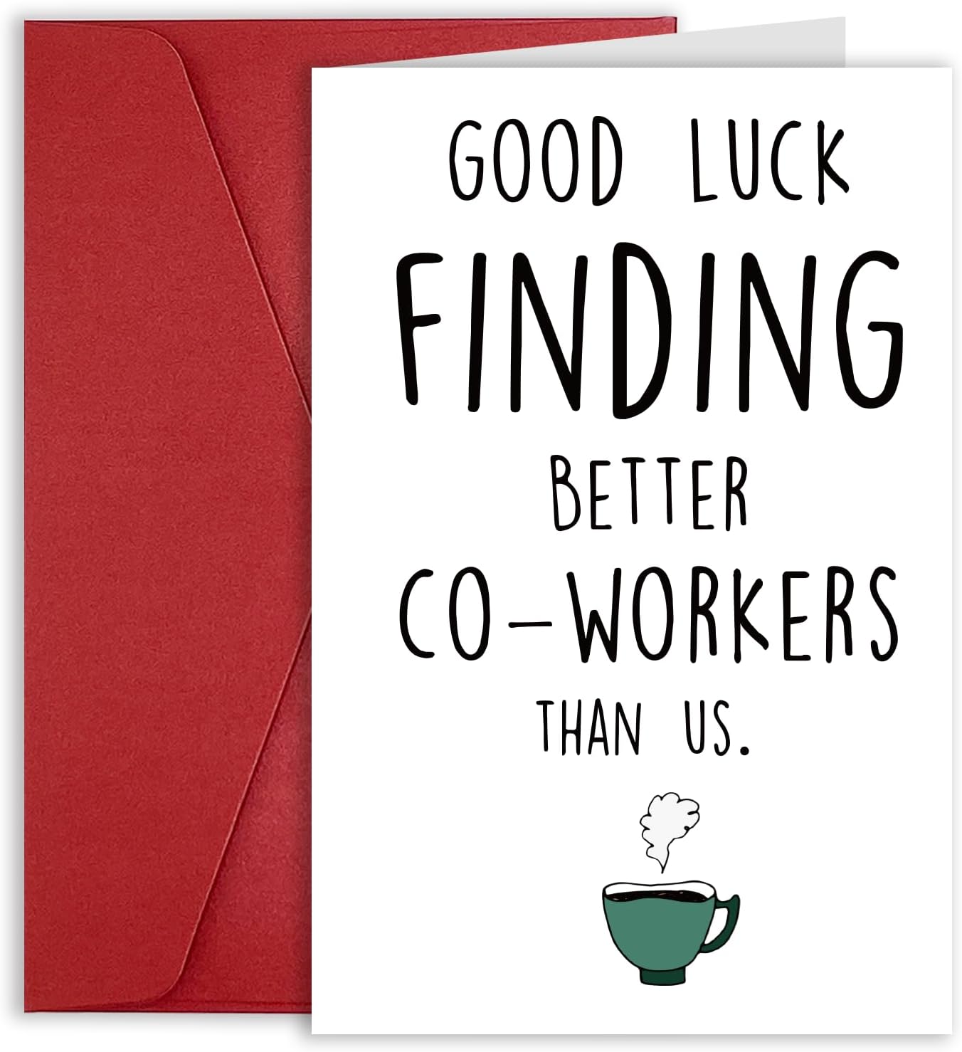 Amazon.com : Bhiosng Funny Coworker Leaving Farewell Card for ...