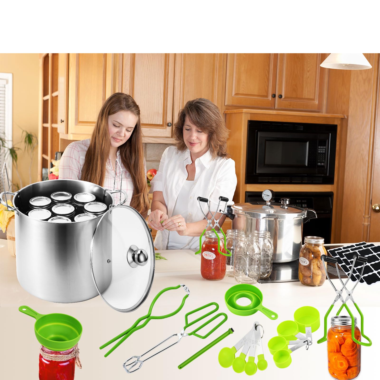 Snapklik.com : Canning Pot Water Bath Canner 20quart Stock Pot ...