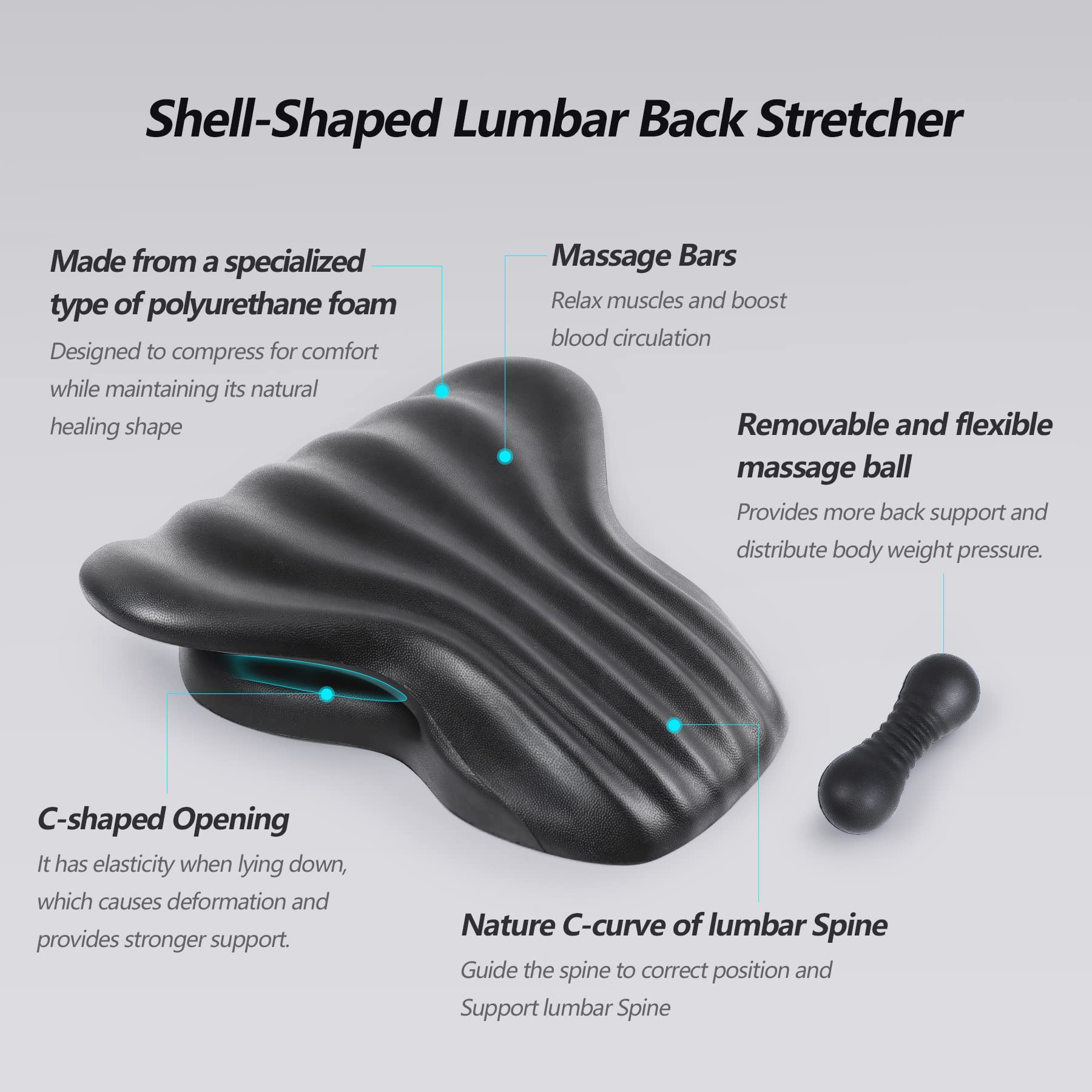 Snapklik.com : Back Stretcher For Lower Back Pain Relief, Lower Back ...