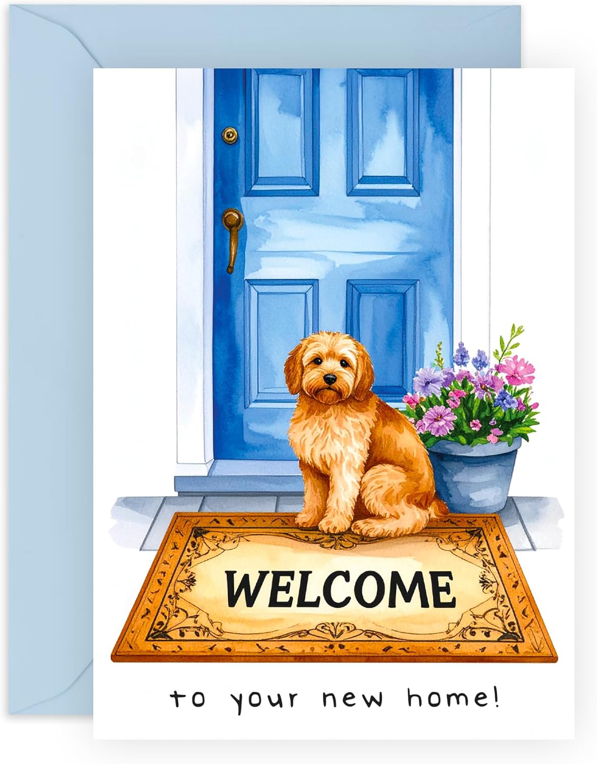 Amazon.com: CENTRAL 23 Housewarming Card – Cute Dog Welcome Mat – New ...