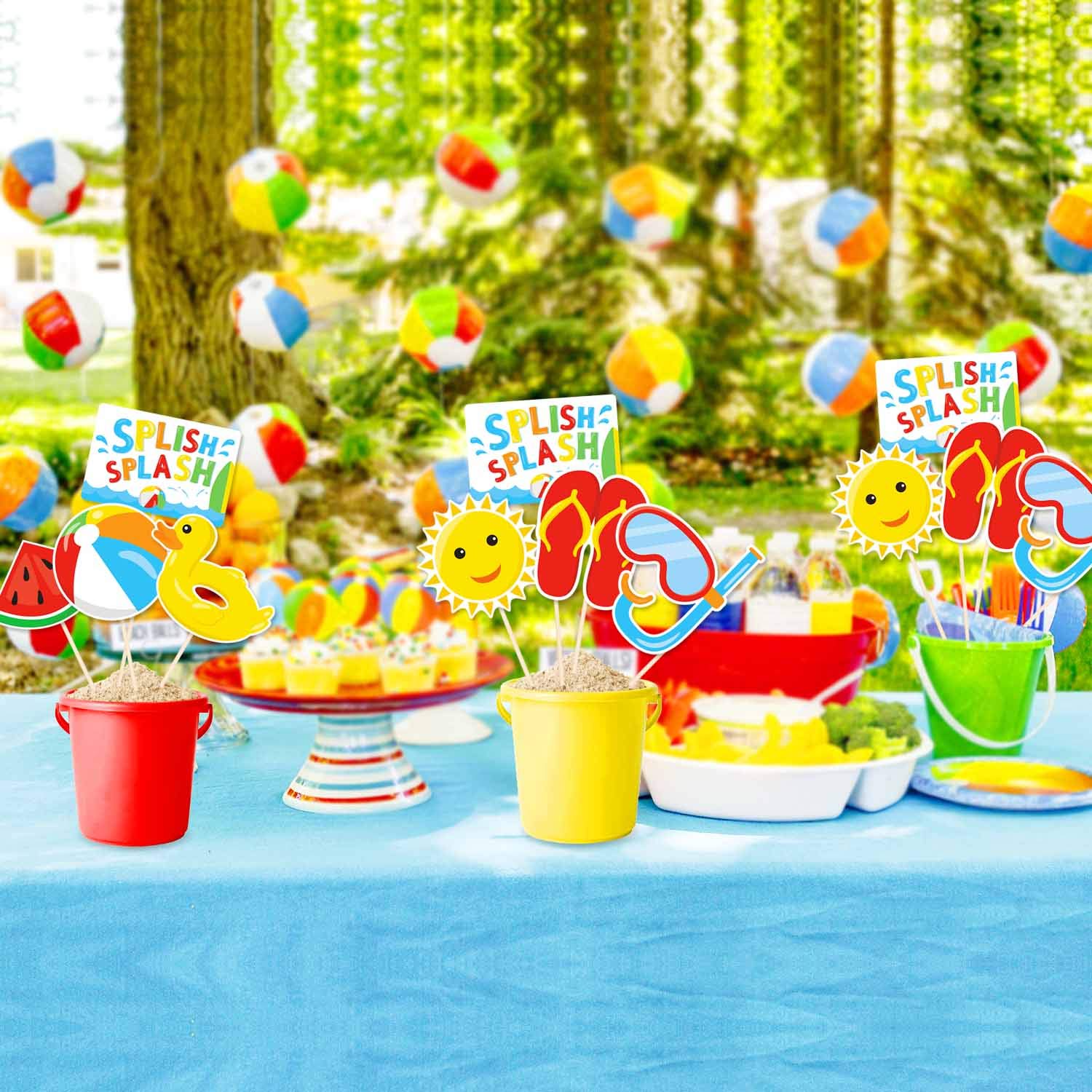 24Pack Beach Ball Birthday Party Centerpiece Sticks Table Toppers 24pack-beach-ball-birthday-party-centerpiece-sticks-table-toppers