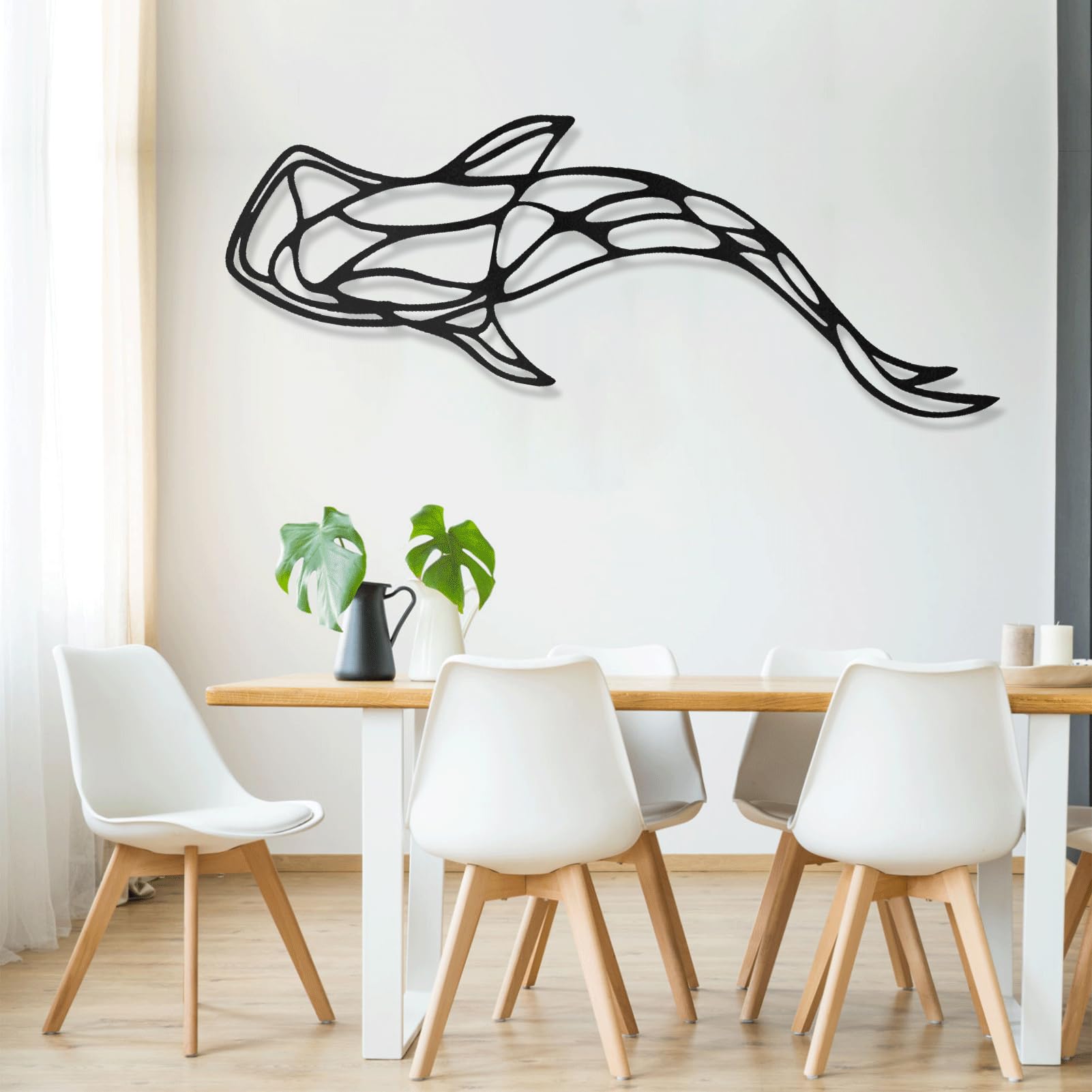 Abstract Metal Fish Art