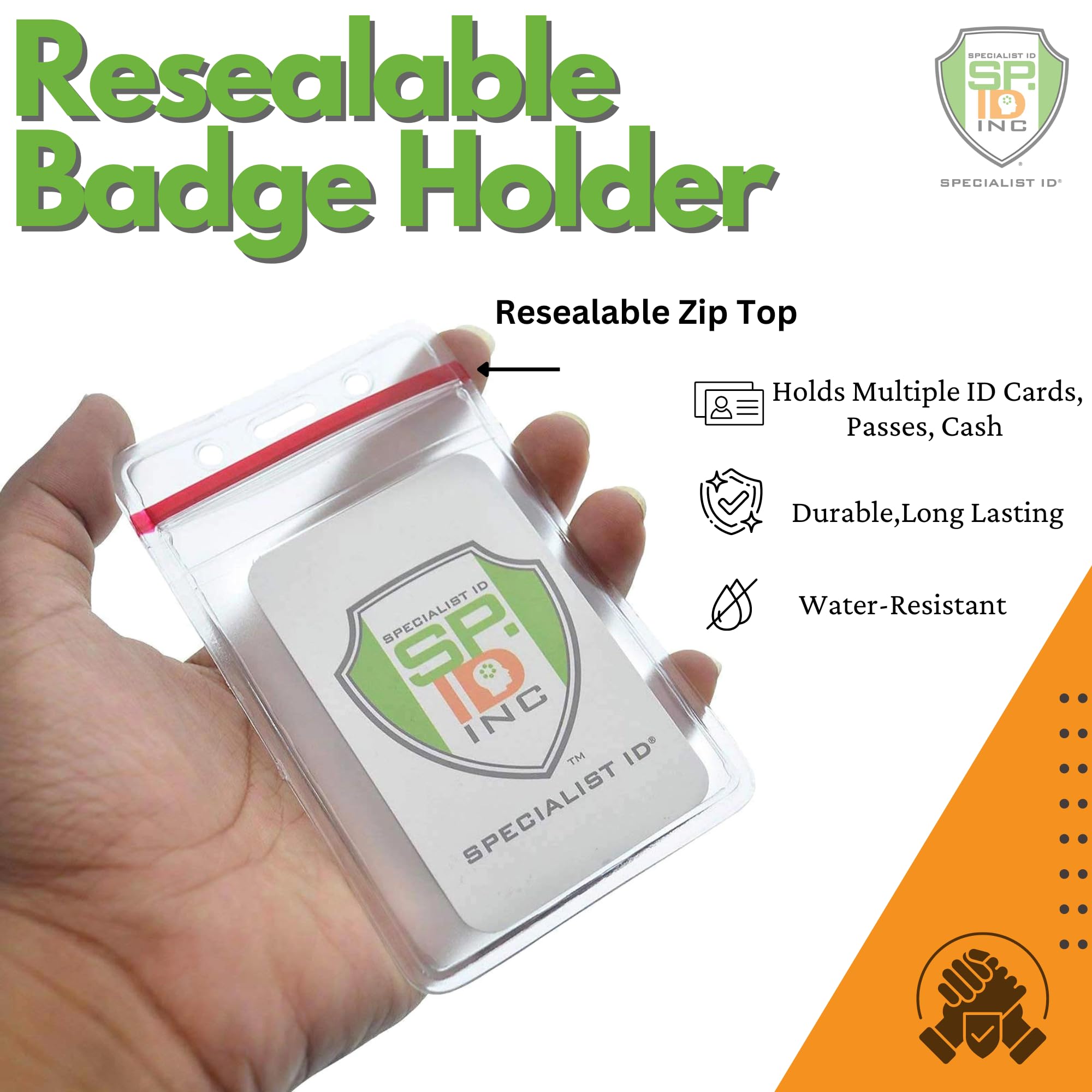 Vinyl Name Badge Sleeve