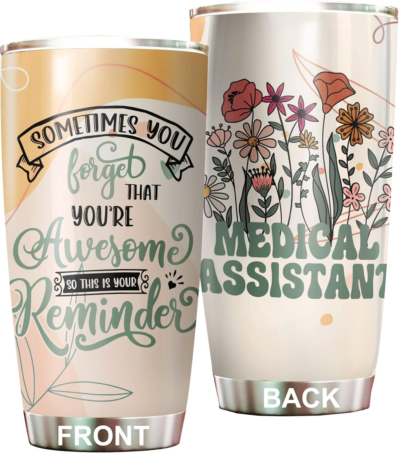 Amazon.com: MEDROC Medical Assistant Tumbler Stainless Steel 20oz ...